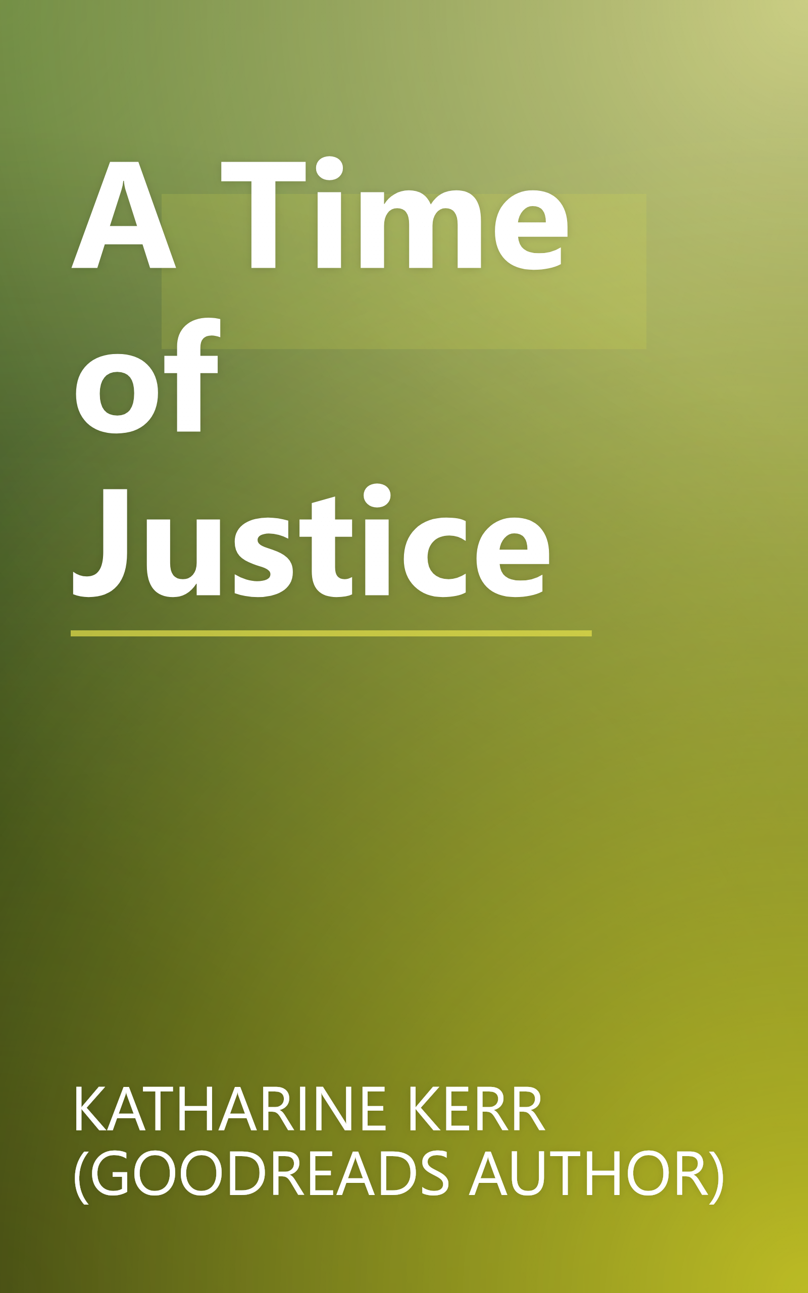 A Time of Justice book cover