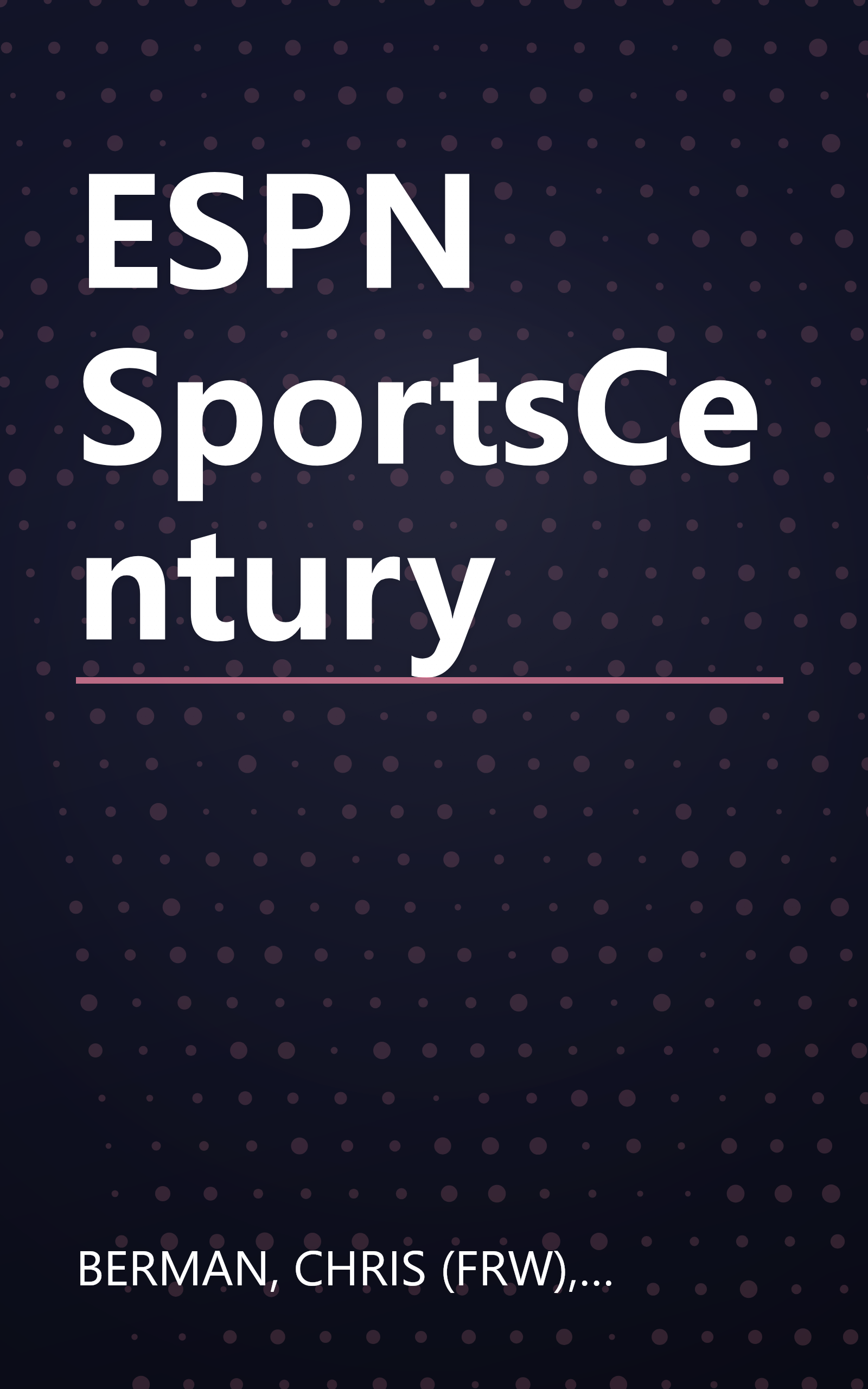 ESPN SportsCentury book cover