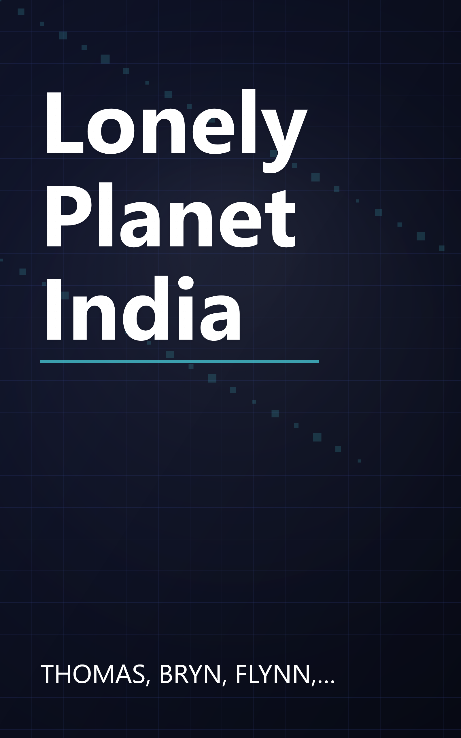 Lonely Planet India book cover