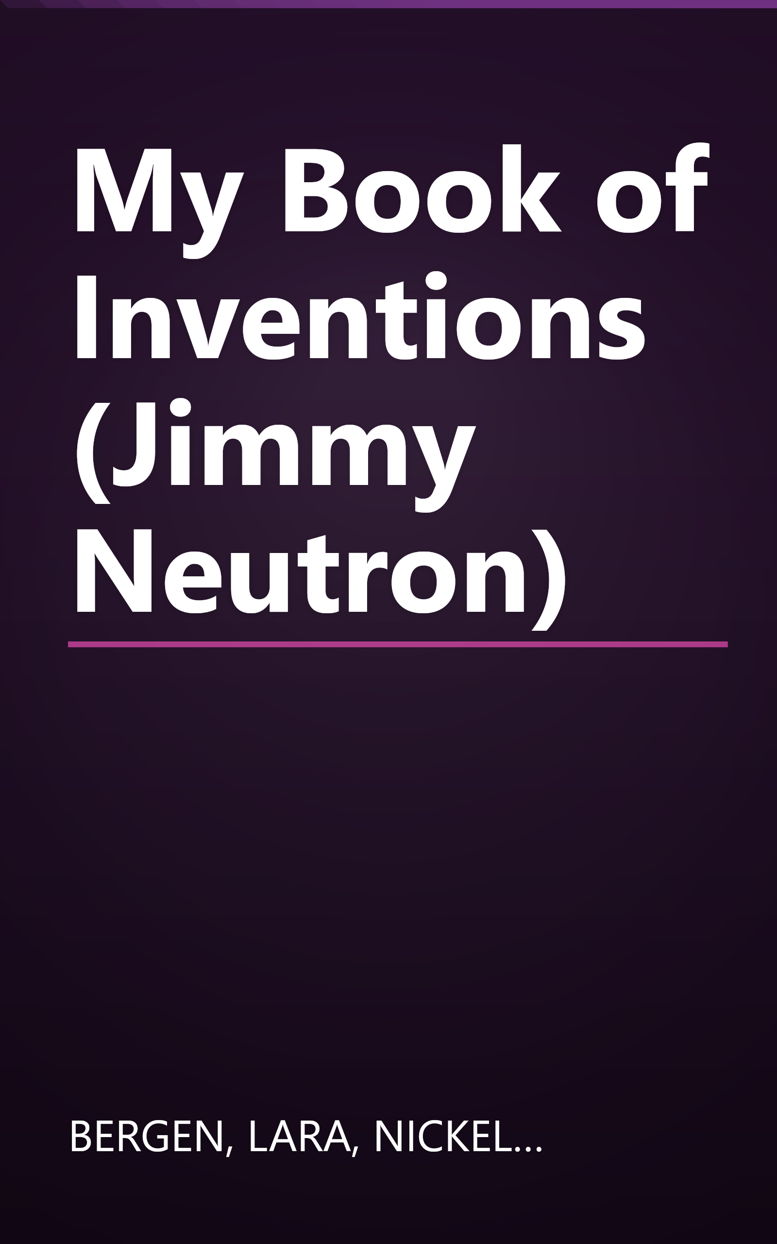My Book of Inventions (Jimmy Neutron) book cover