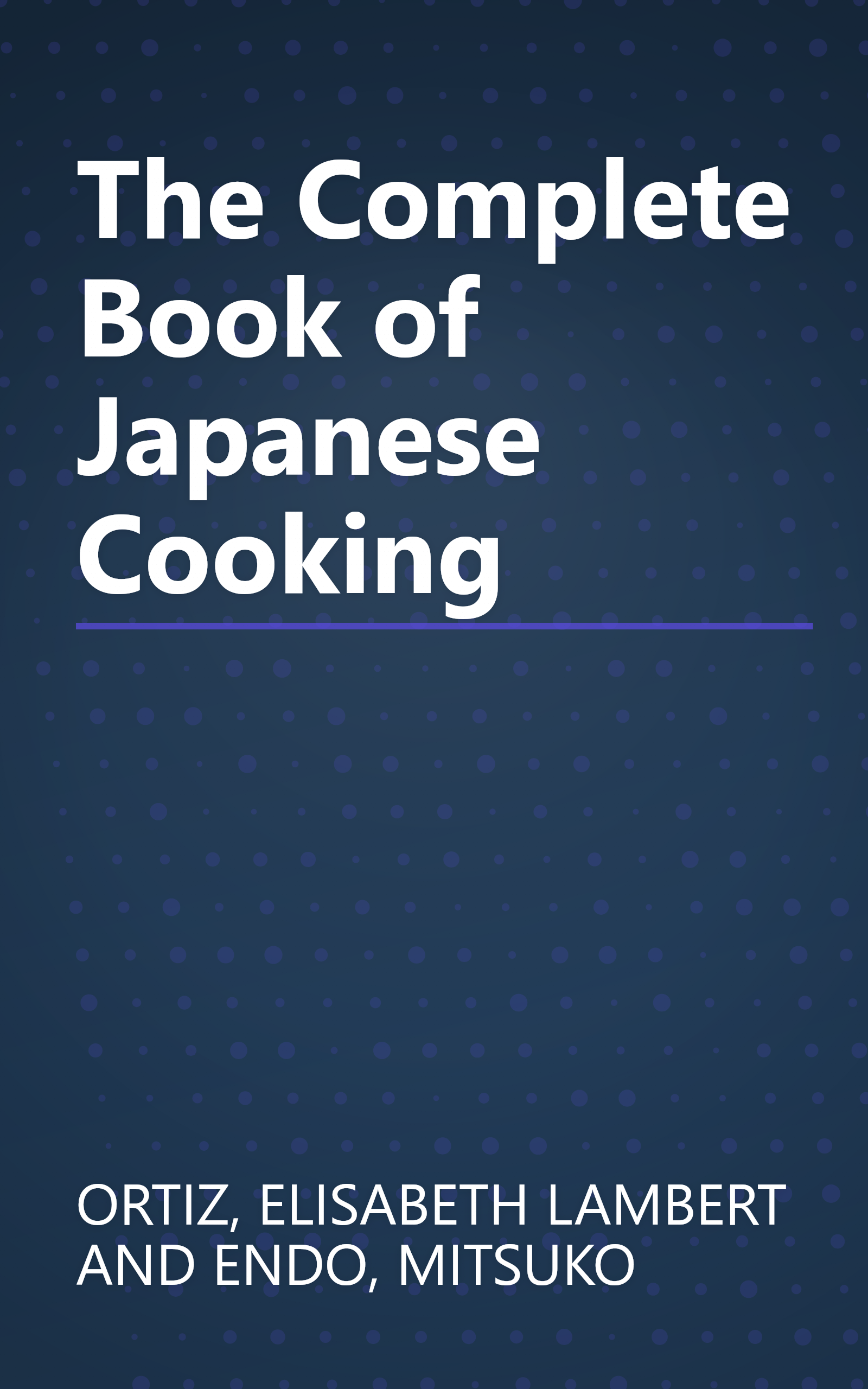 The Complete Book of Japanese Cooking book cover