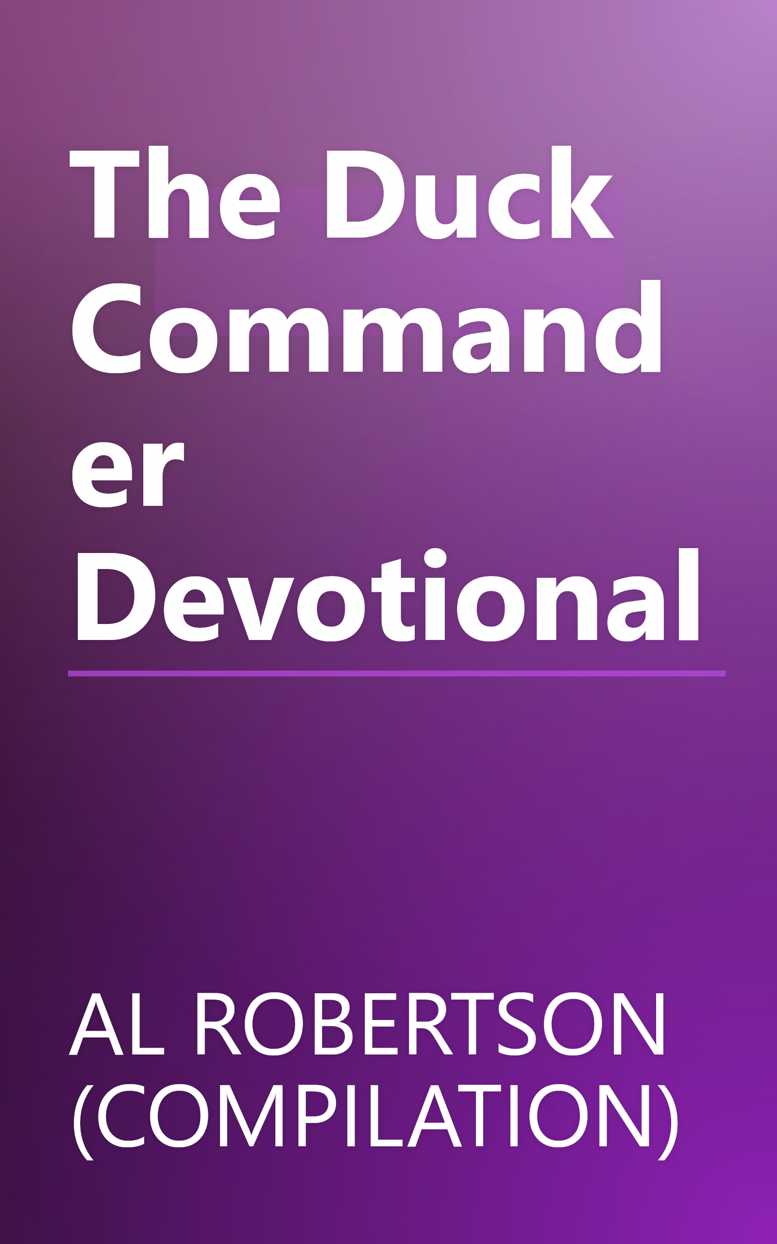 The Duck Commander Devotional book cover