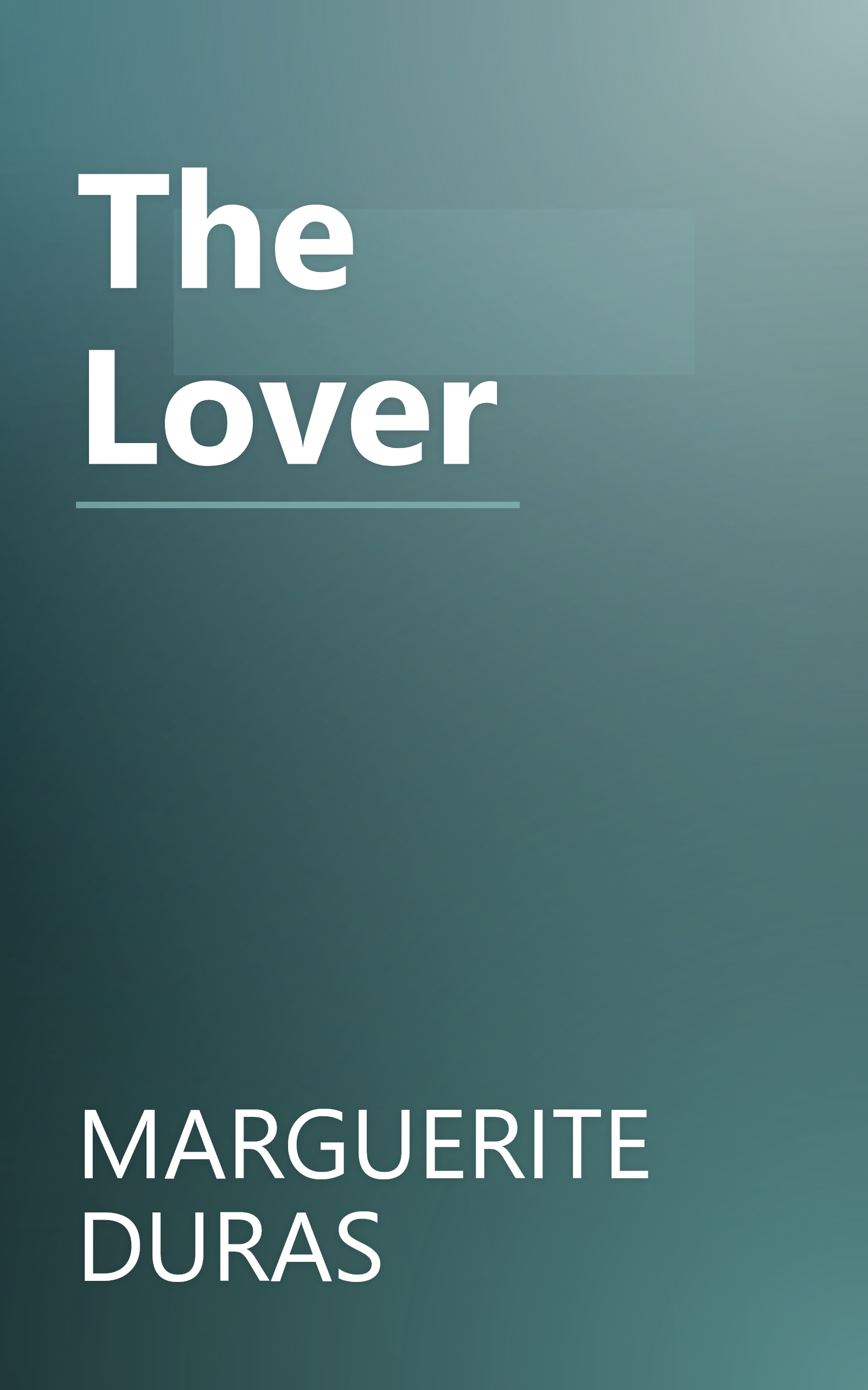 The Lover book cover