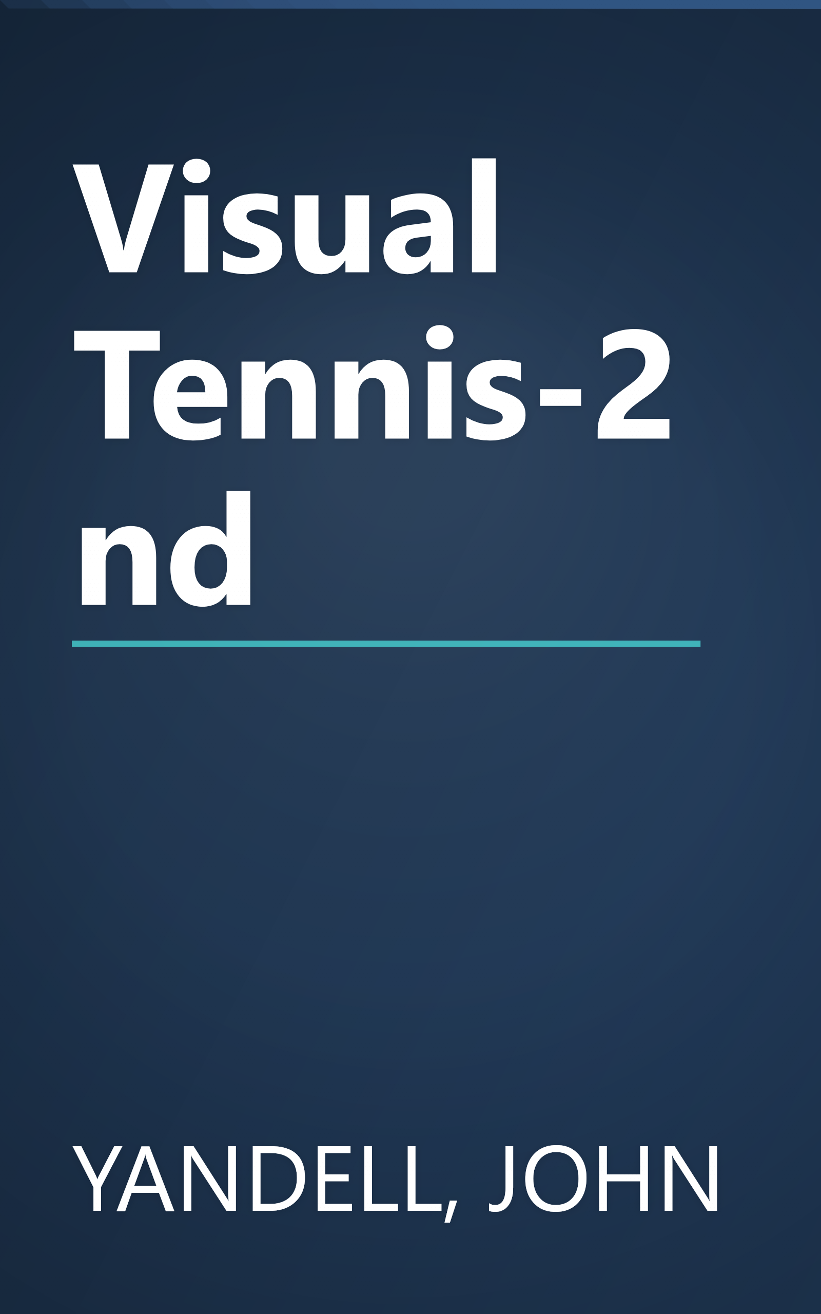 Visual Tennis-2nd book cover