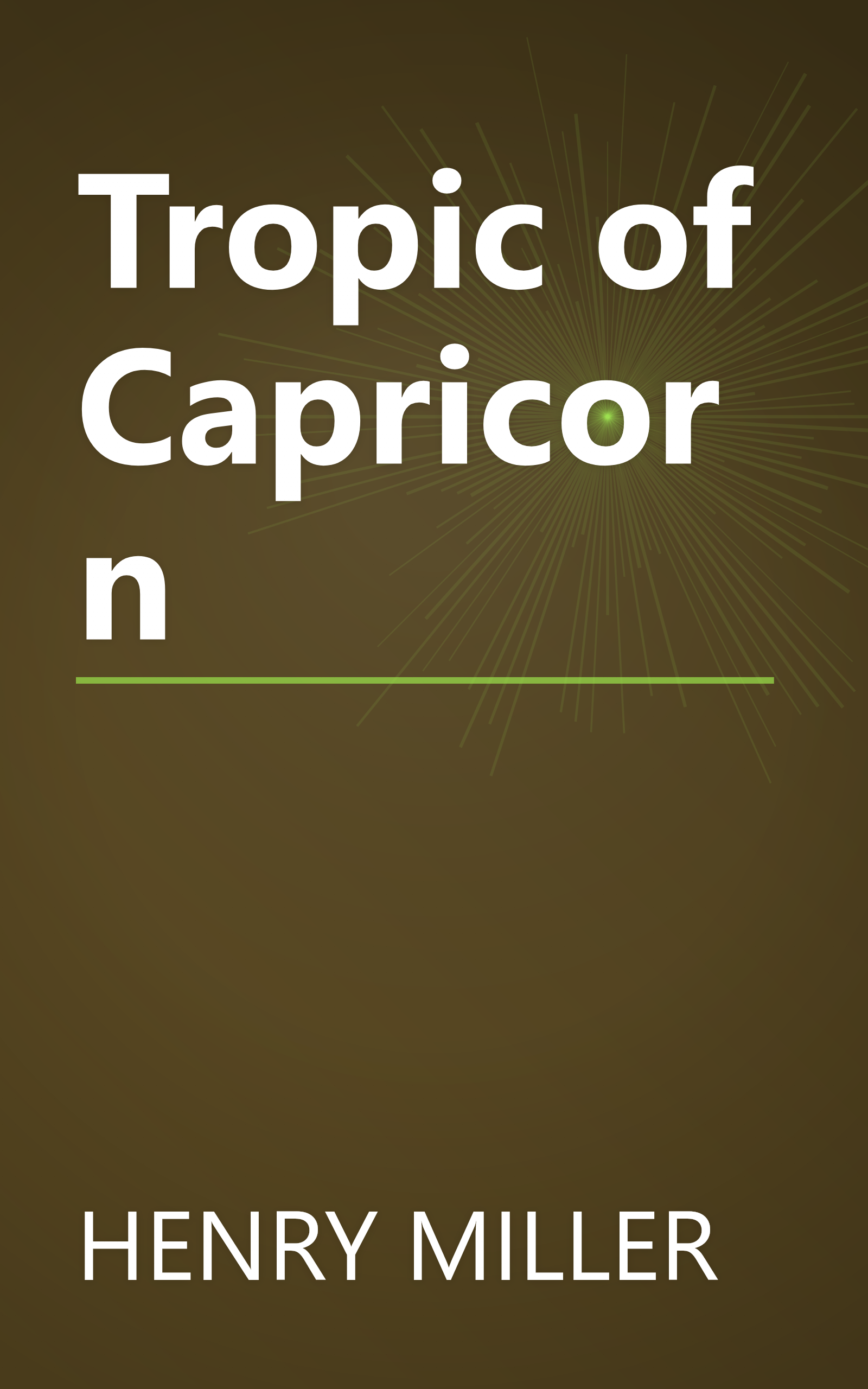 Tropic of Capricorn book cover