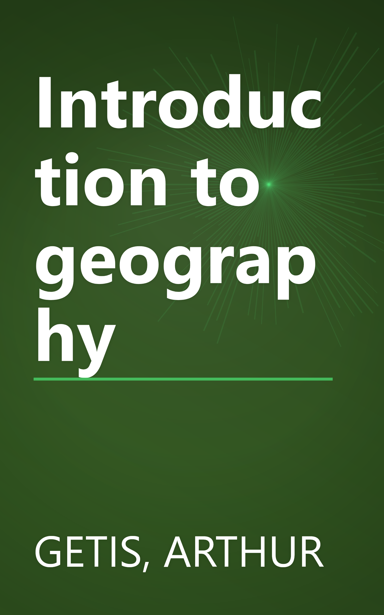 Introduction to geography book cover