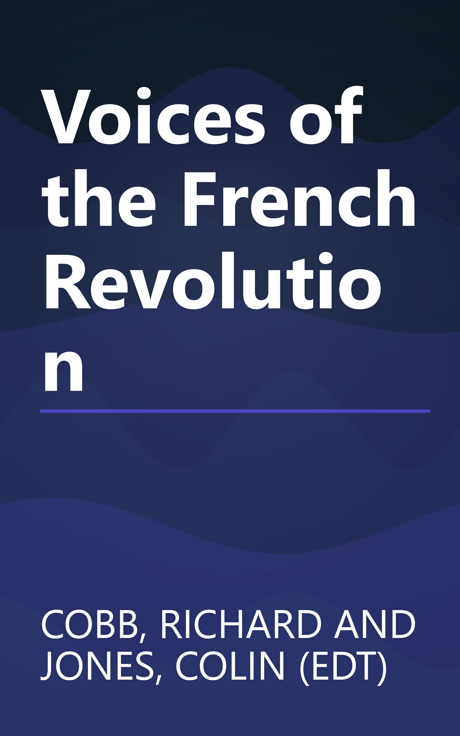 Voices of the French Revolution book cover