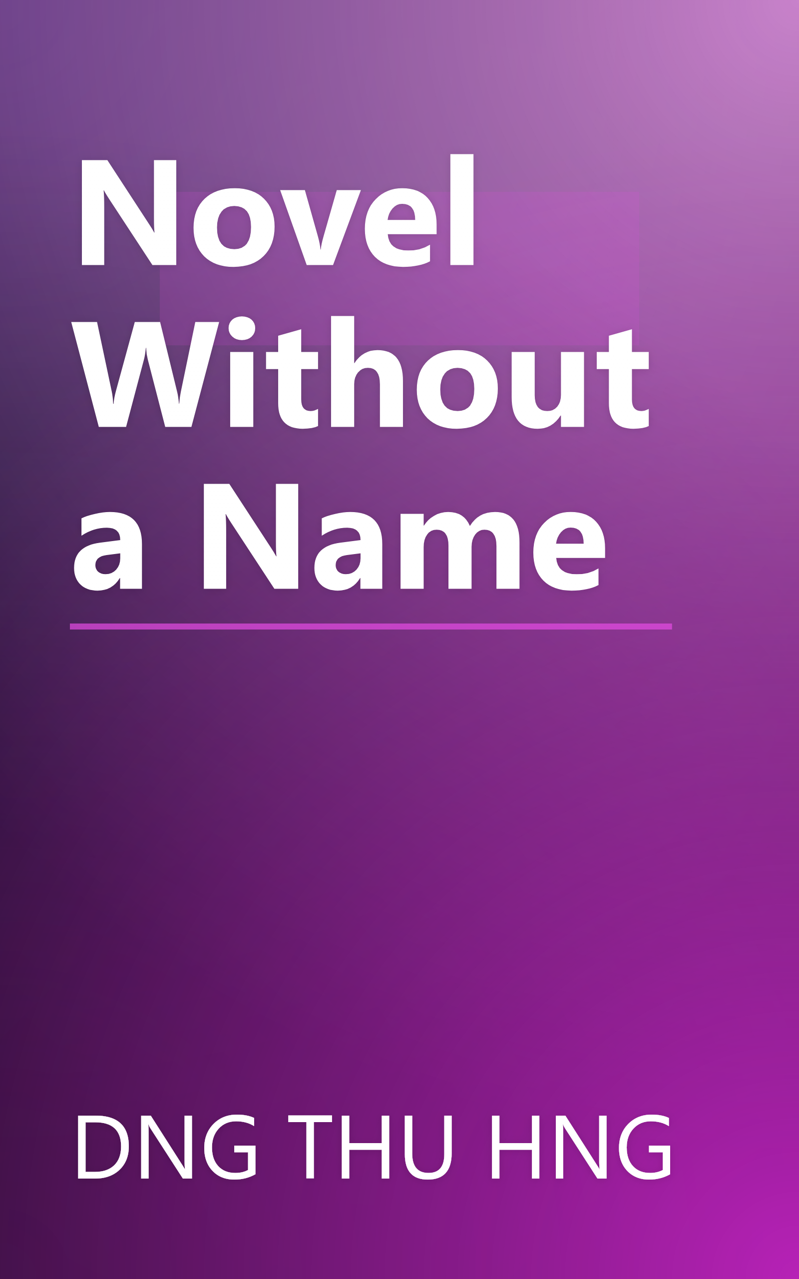 Novel Without a Name book cover