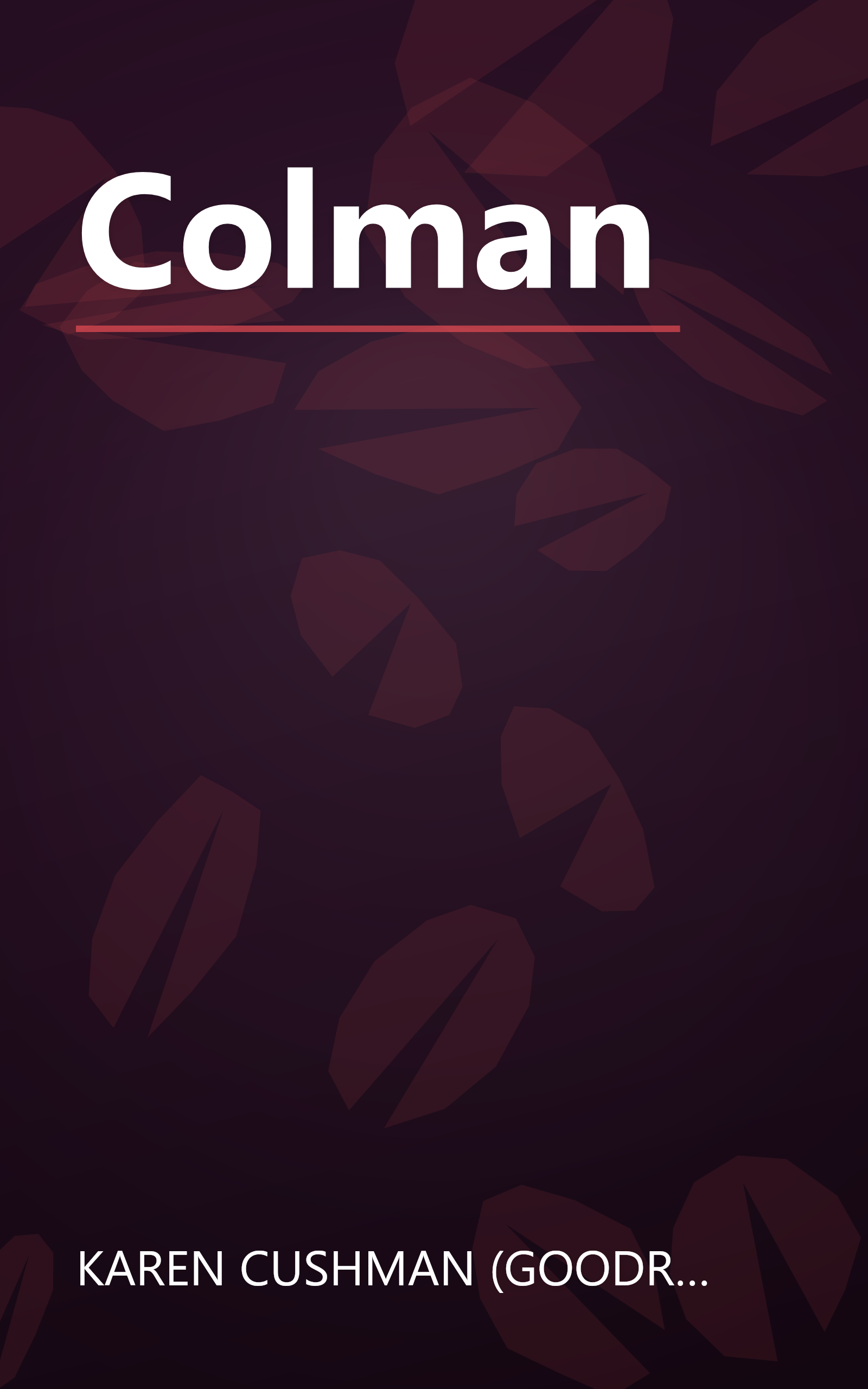 Colman book cover