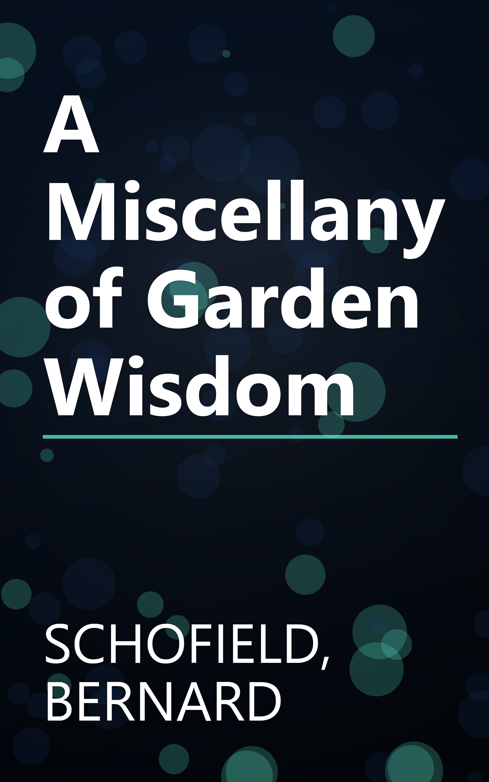 A Miscellany of Garden Wisdom book cover