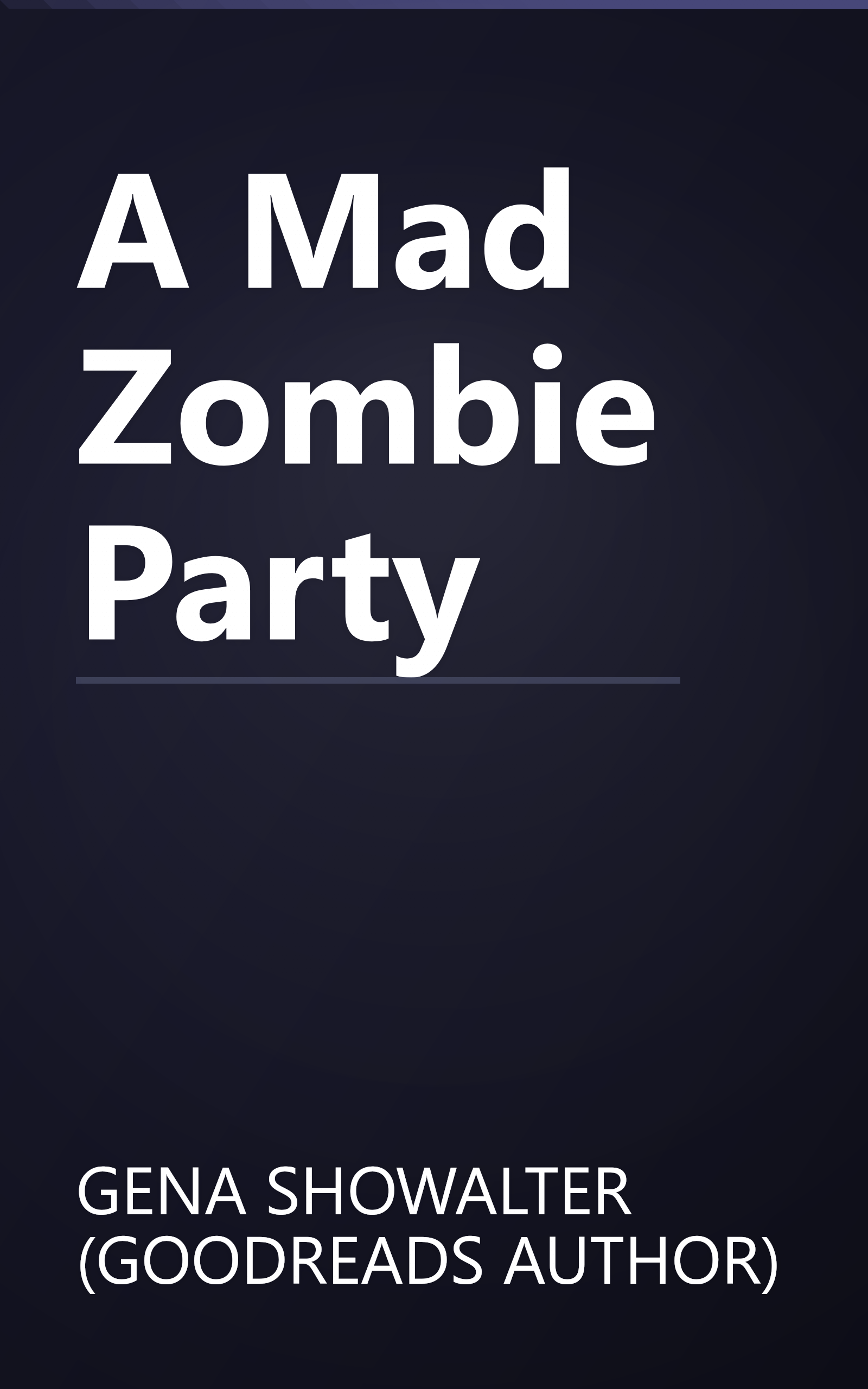 A Mad Zombie Party book cover