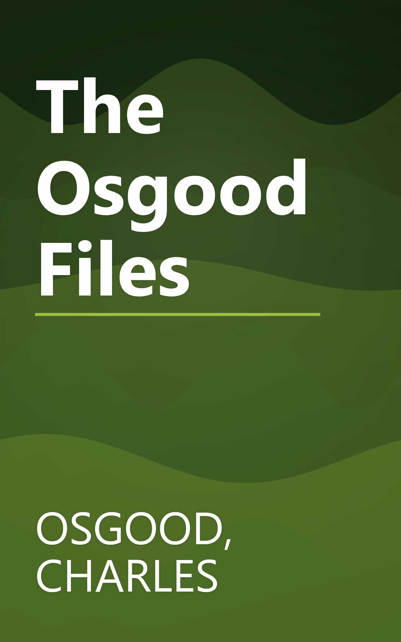The Osgood Files book cover