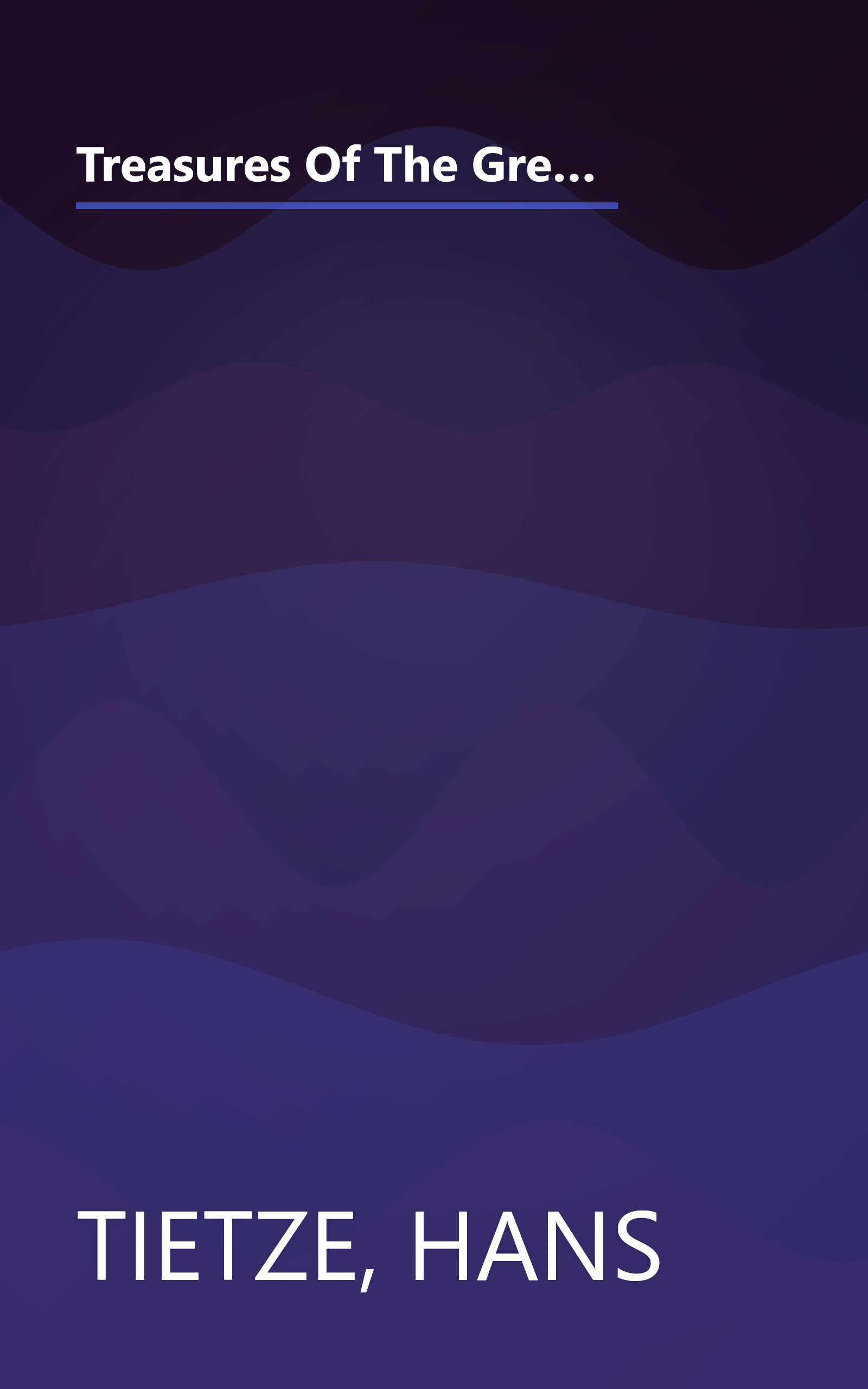 Treasures Of The Great National Galleries (An Introduction To The Paintings In The Famous Museums Of The Western World) book cover