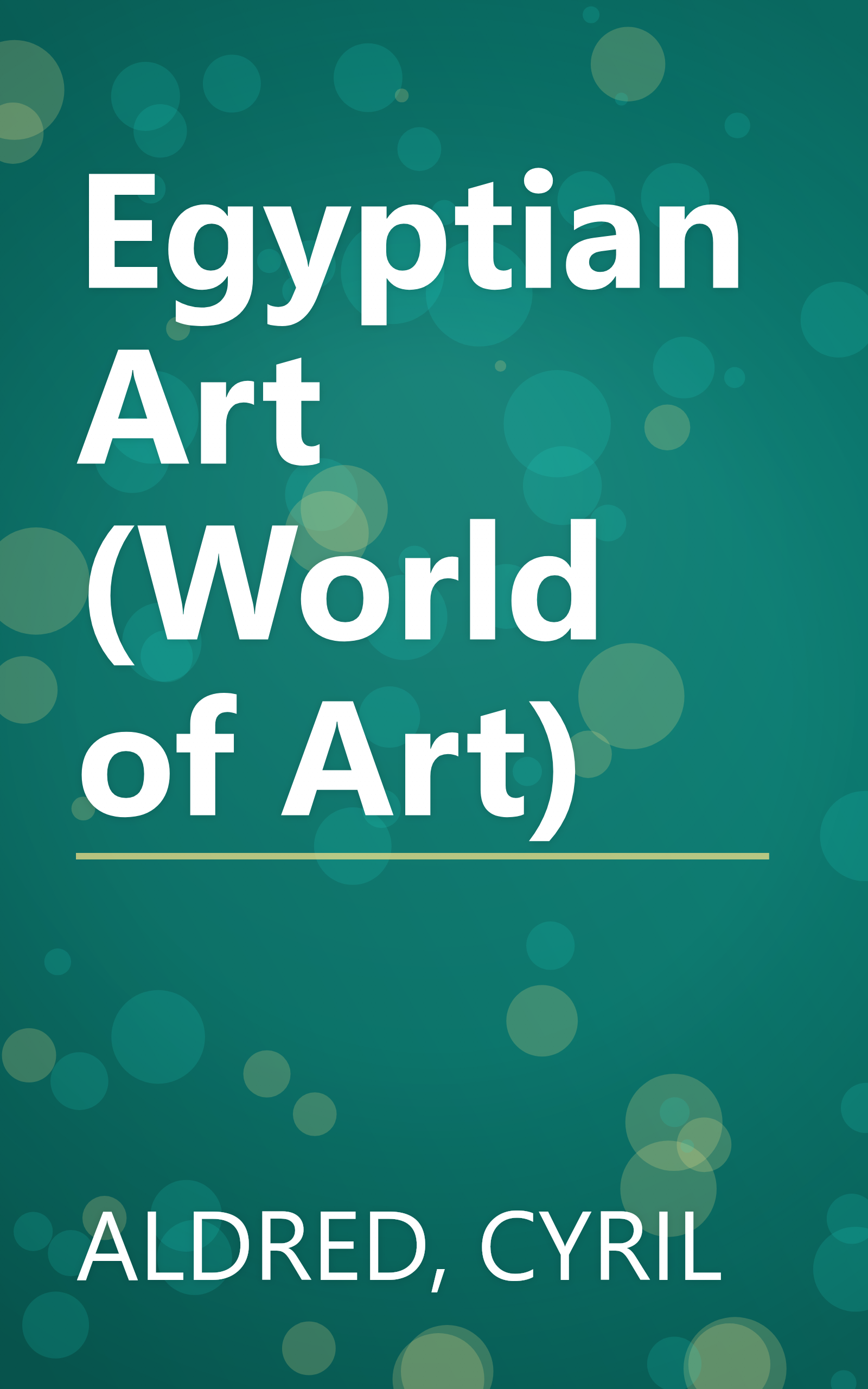 Egyptian Art (World of Art) book cover