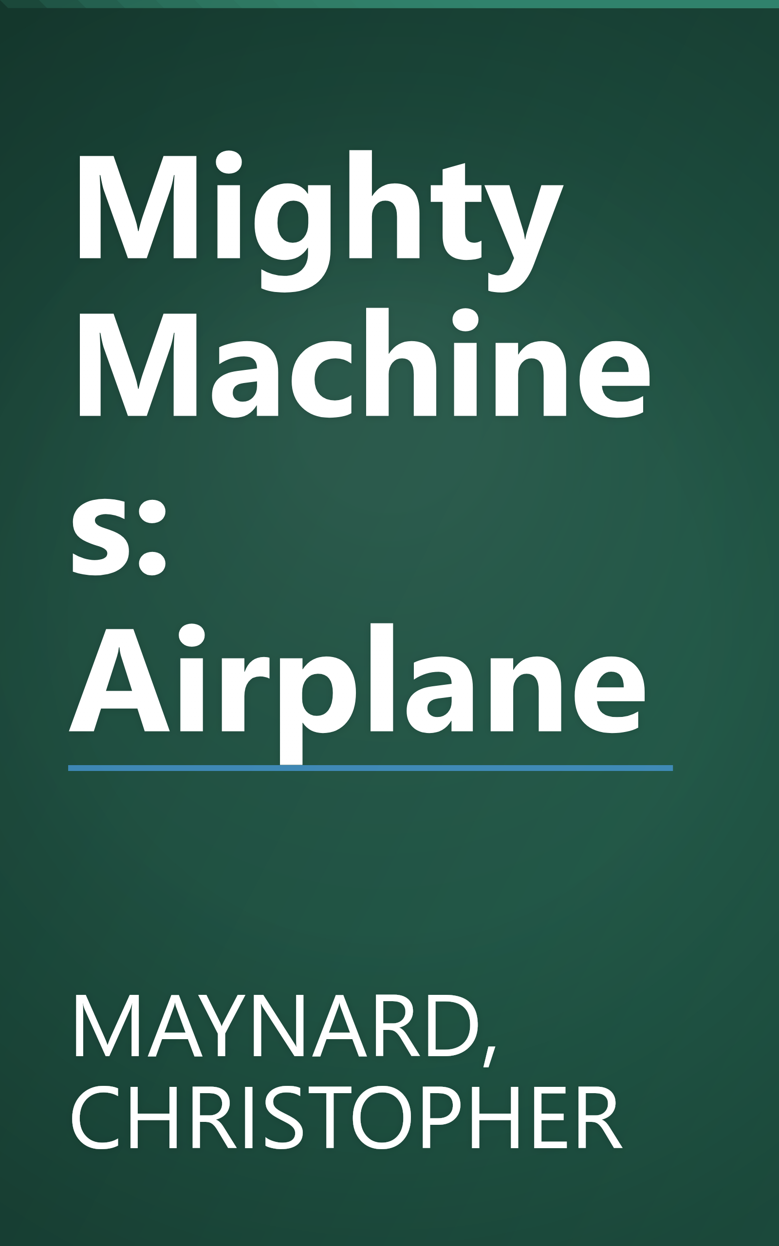 Mighty Machines: Airplane book cover