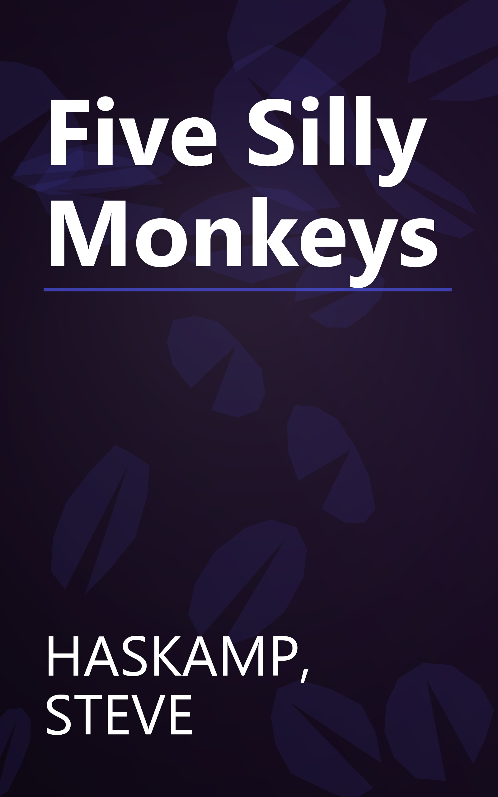 Five Silly Monkeys book cover