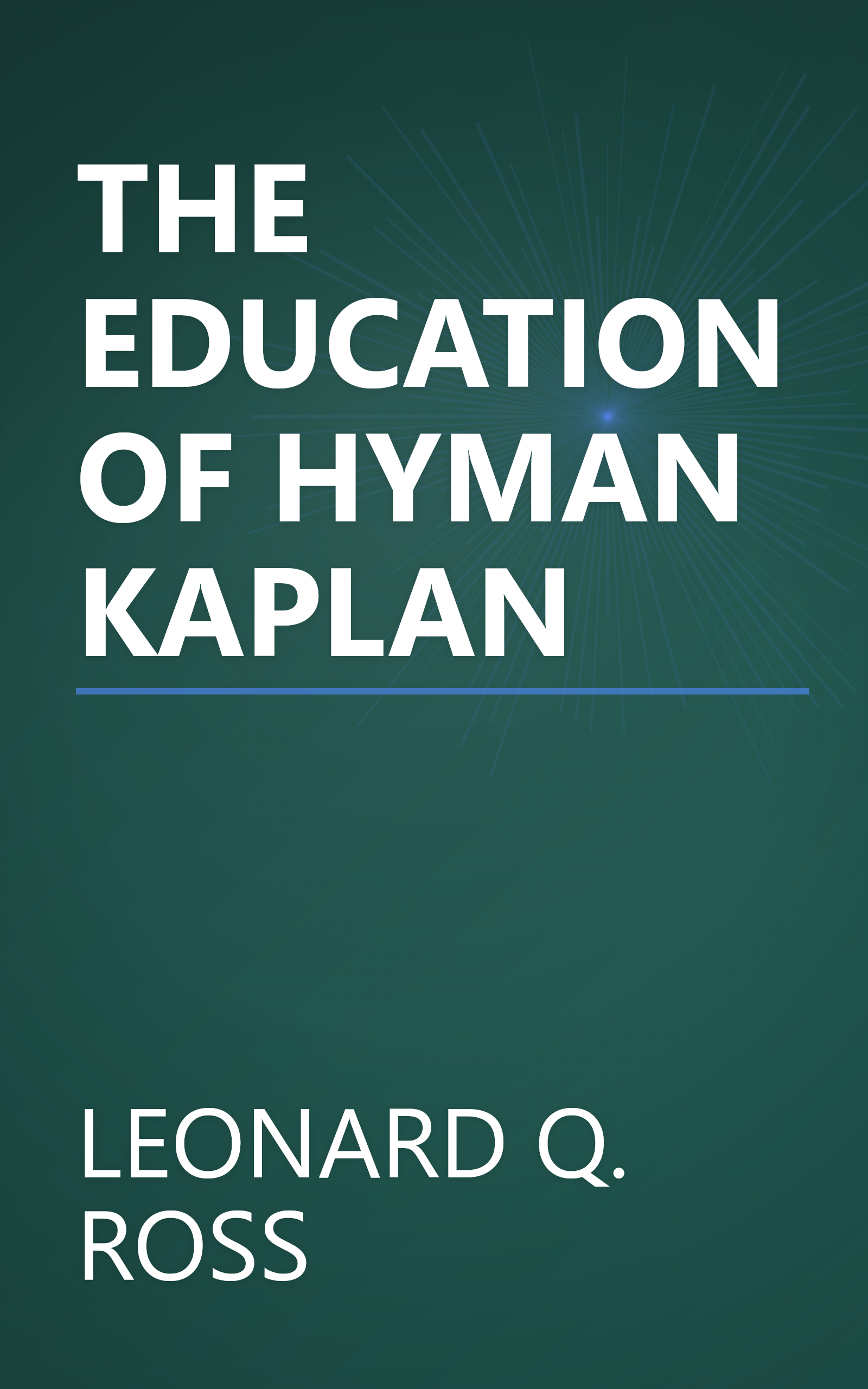 THE EDUCATION OF HYMAN KAPLAN book cover