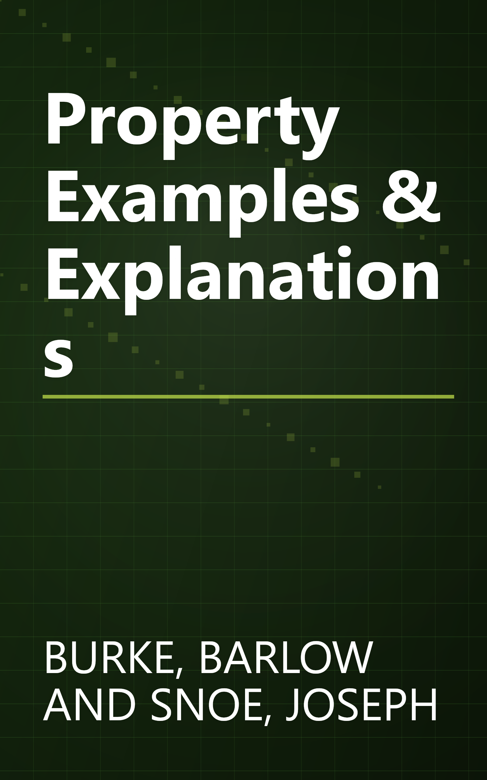 Property Examples & Explanations book cover