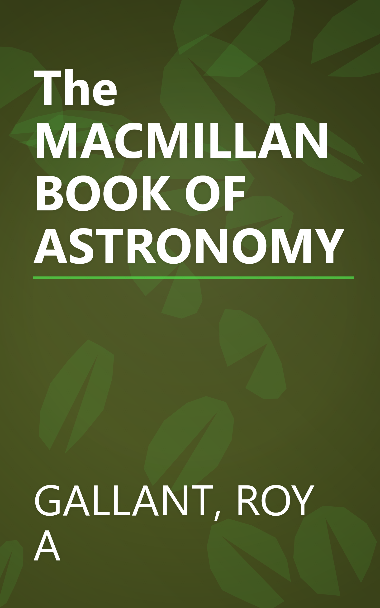 The MACMILLAN BOOK OF ASTRONOMY book cover