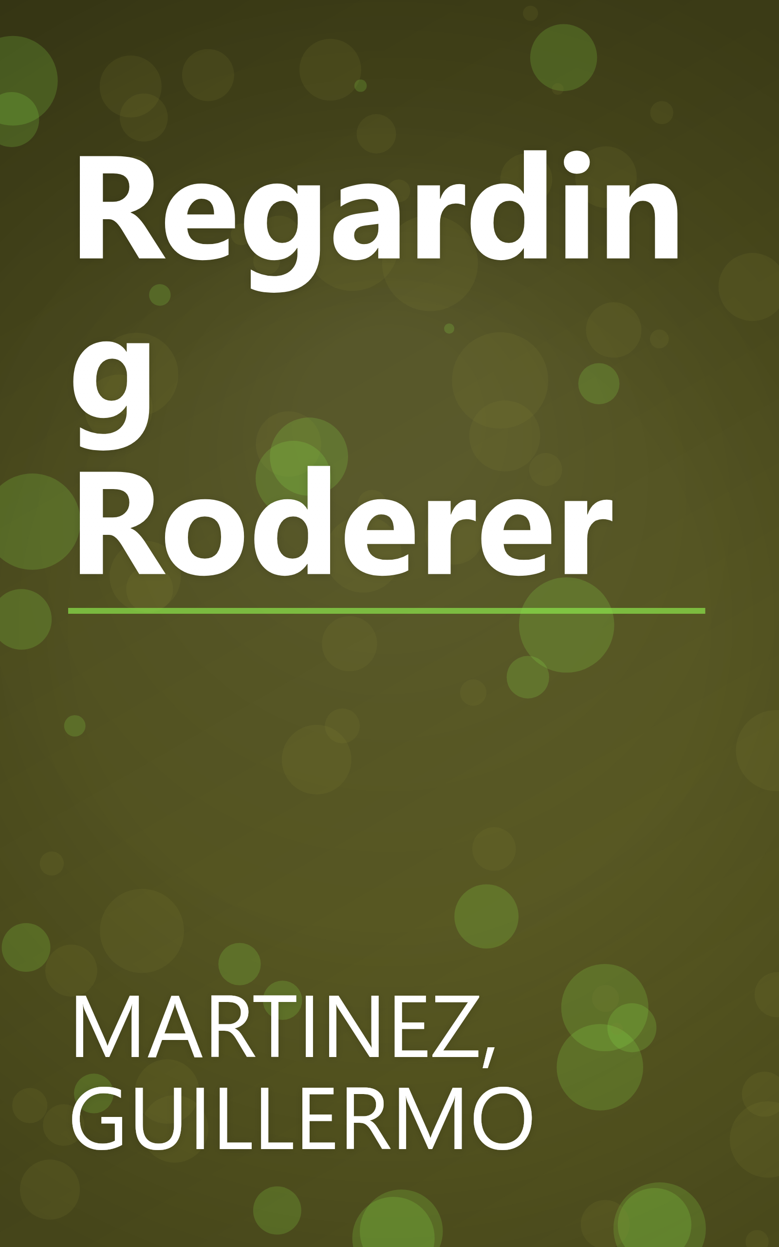 Regarding Roderer book cover