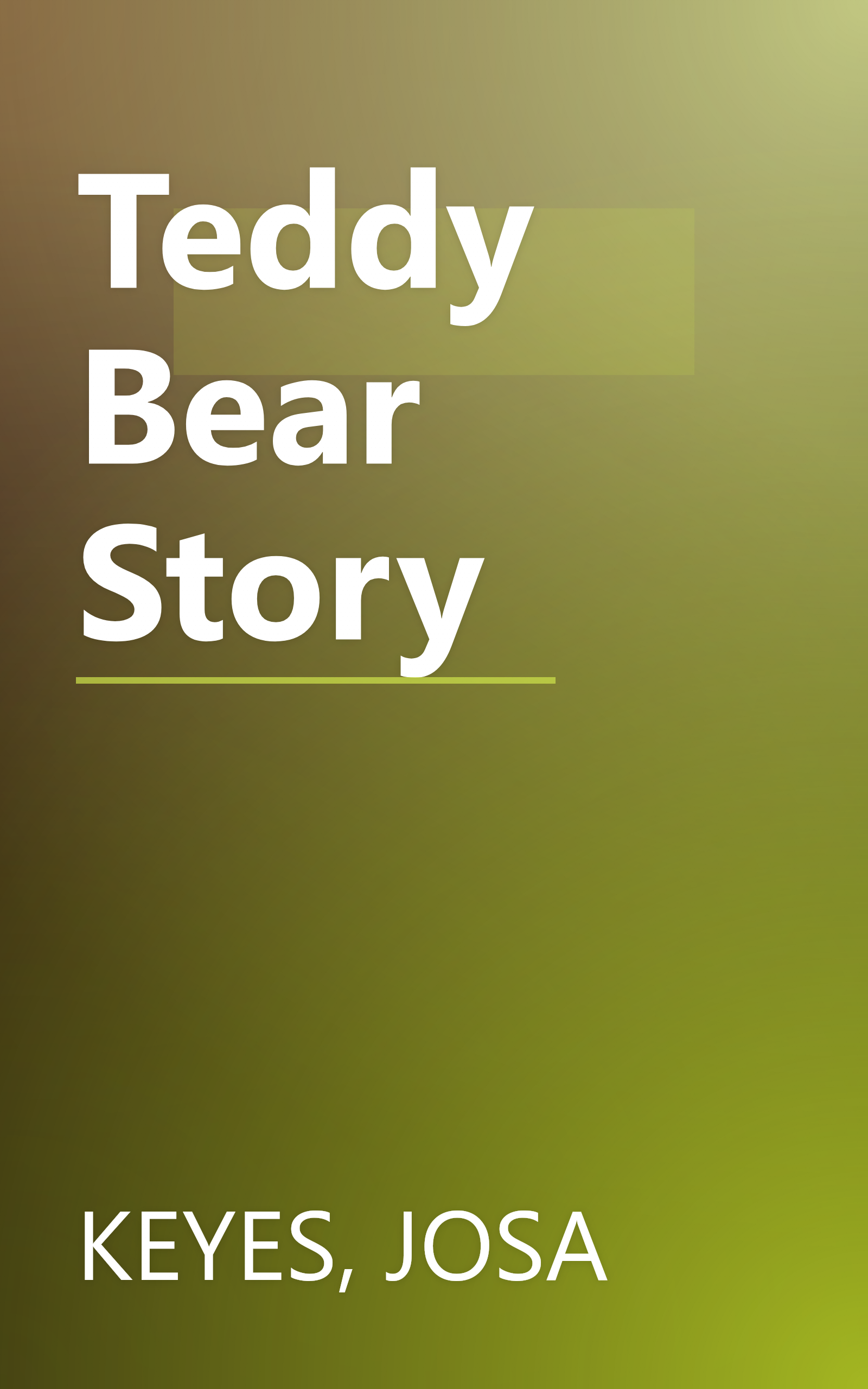 Teddy Bear Story book cover