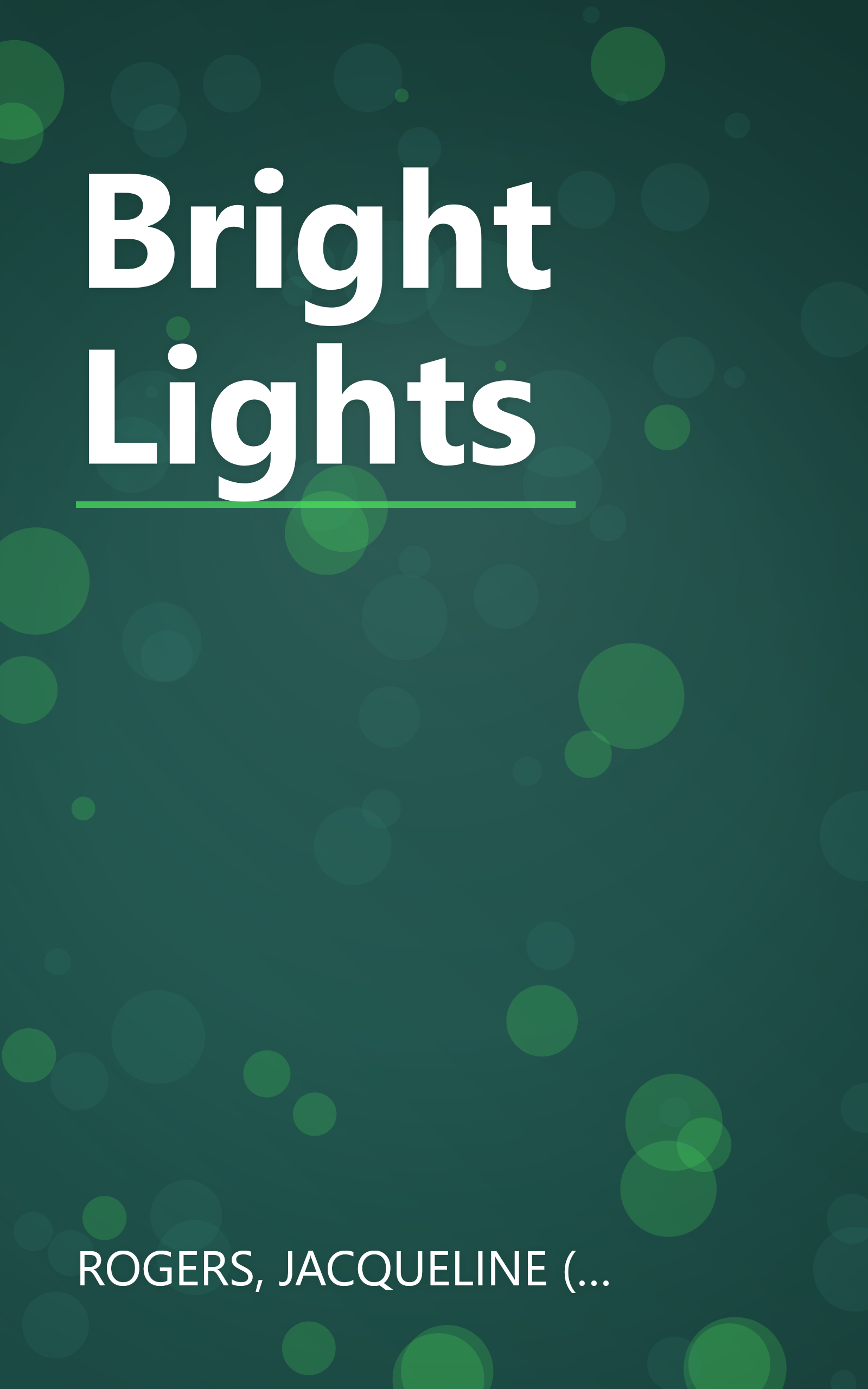 Bright Lights book cover