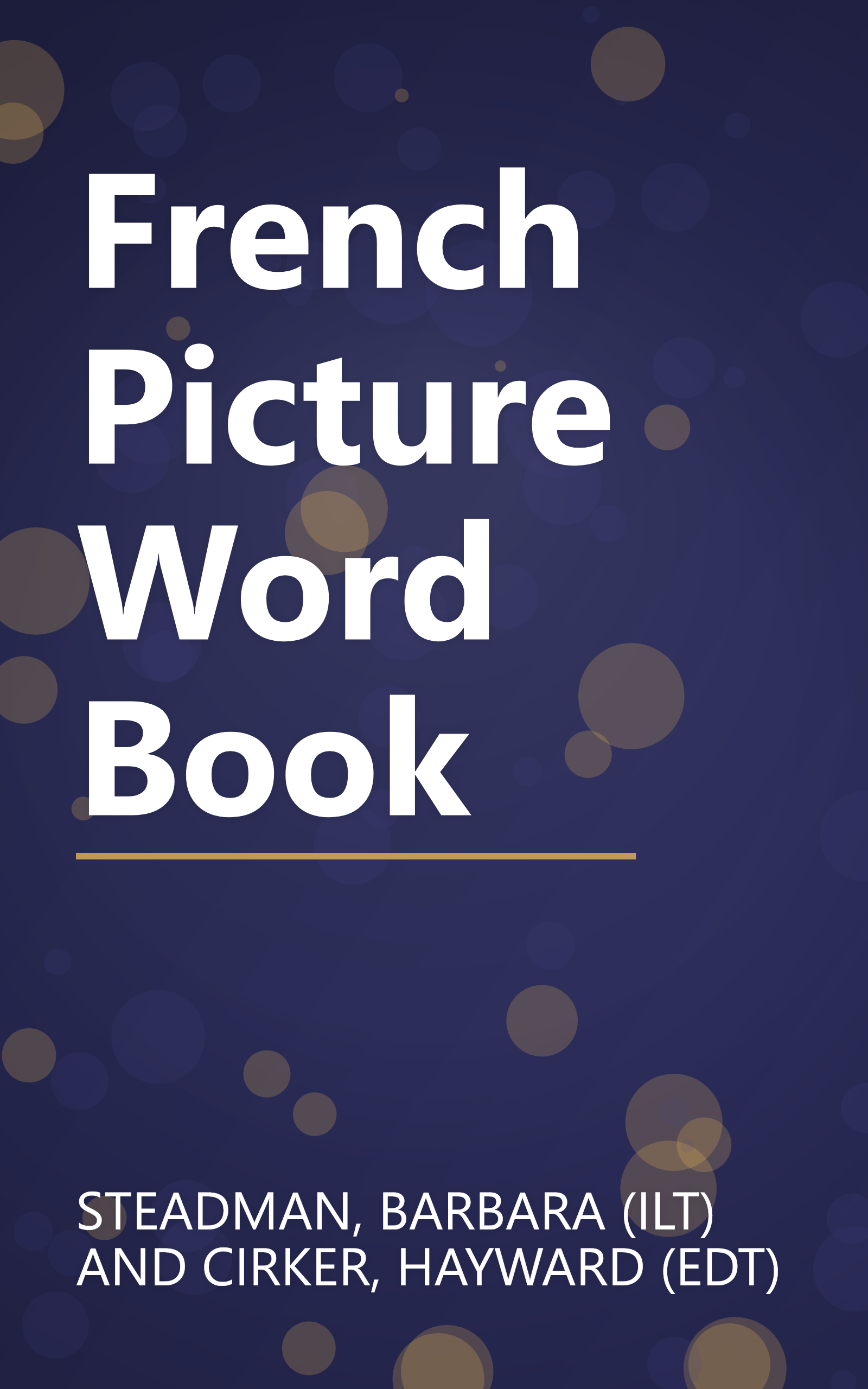 French Picture Word Book book cover