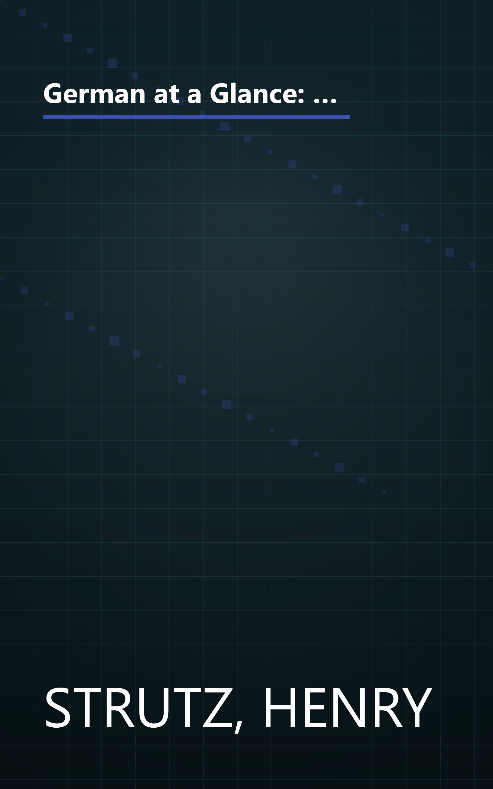 German at a Glance: Phrase Book & Dictionary for Travelers (Barron's Languages at a Glance) (English and German Edition) book cover