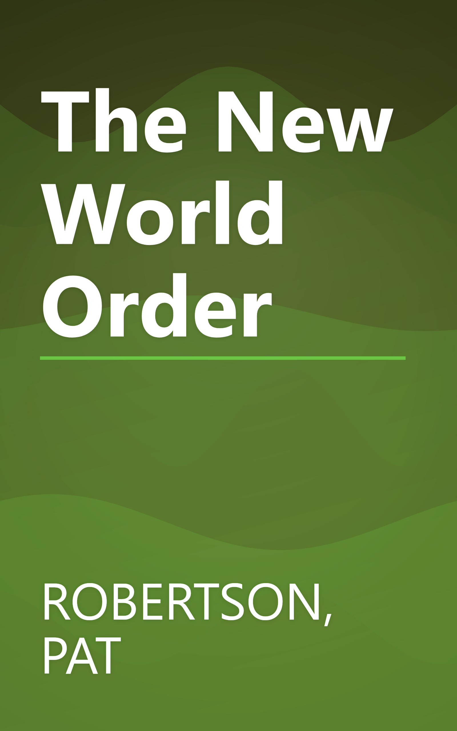 The New World Order book cover