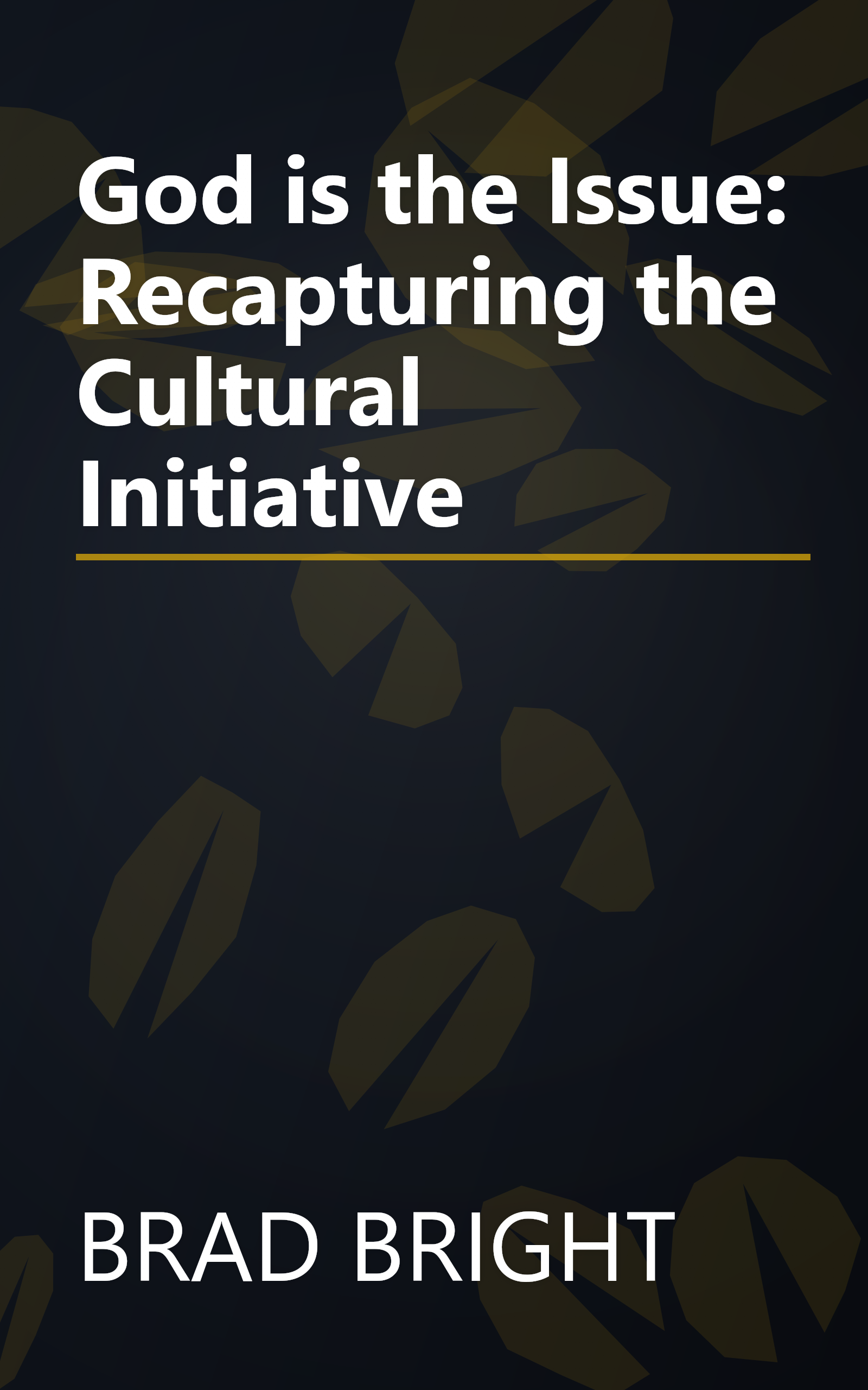 God is the Issue: Recapturing the Cultural Initiative book cover