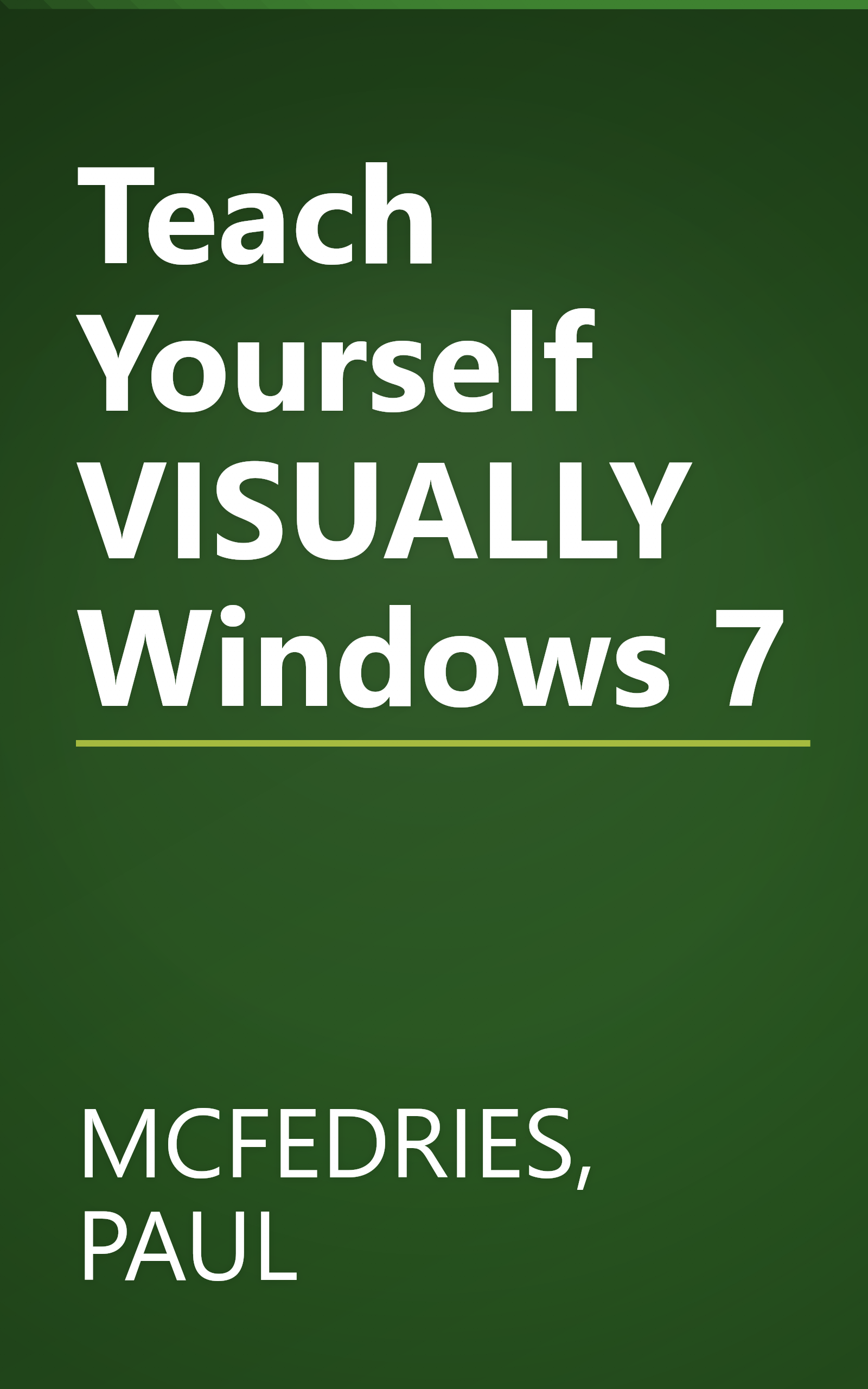 Teach Yourself VISUALLY Windows 7 book cover