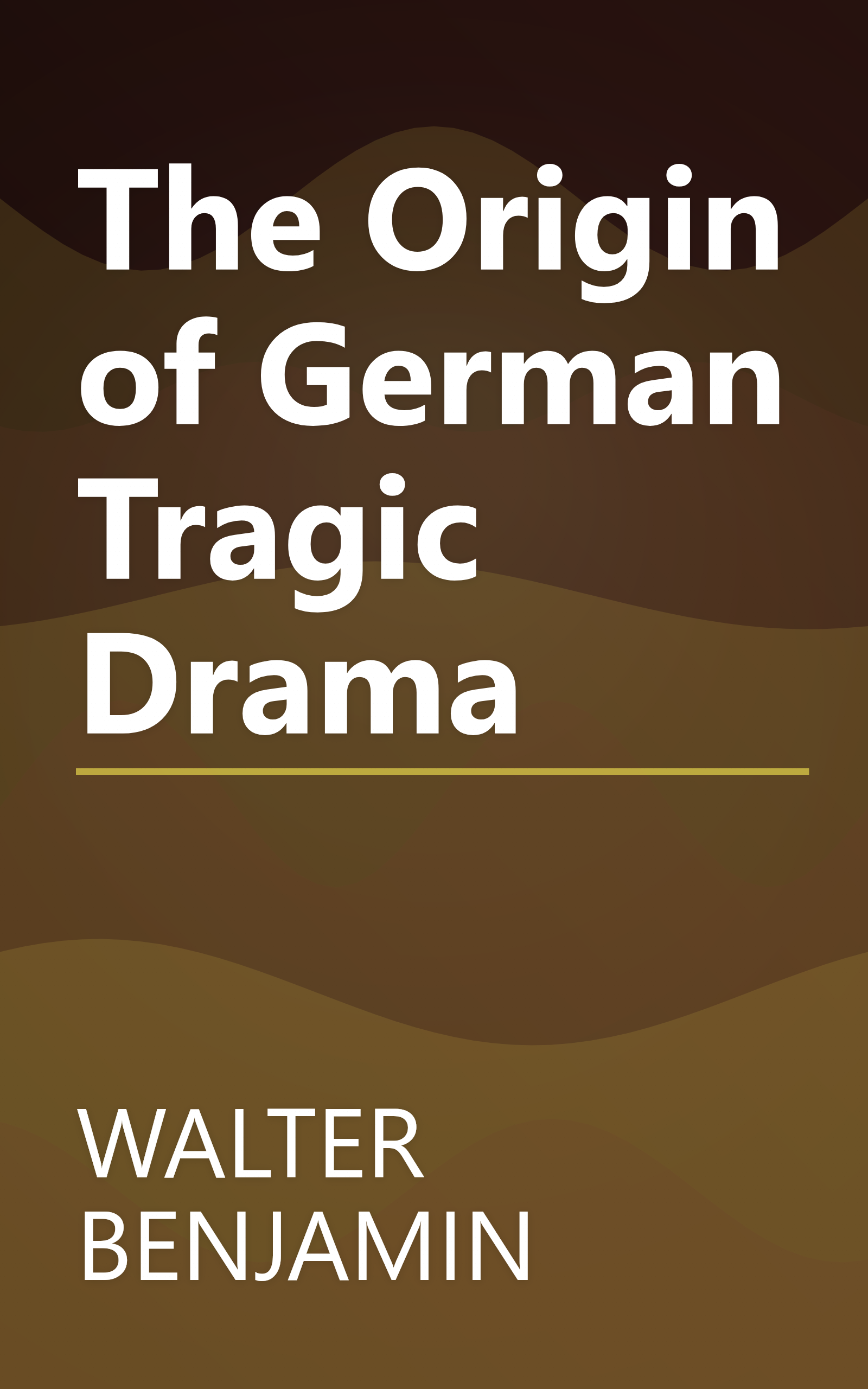 The Origin of German Tragic Drama book cover