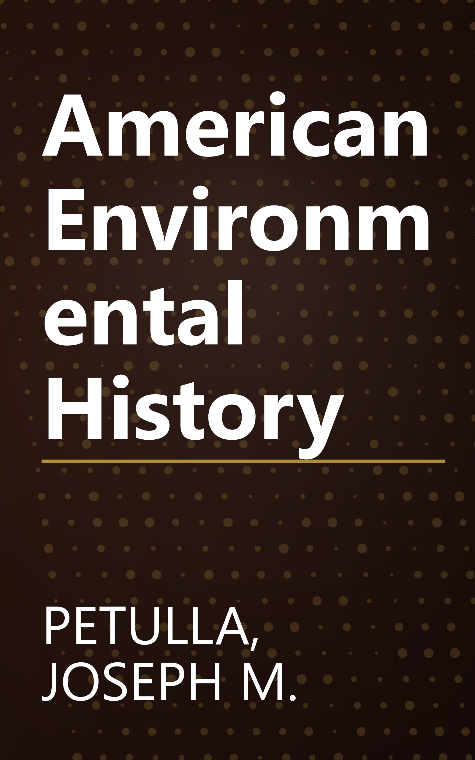 American Environmental History book cover