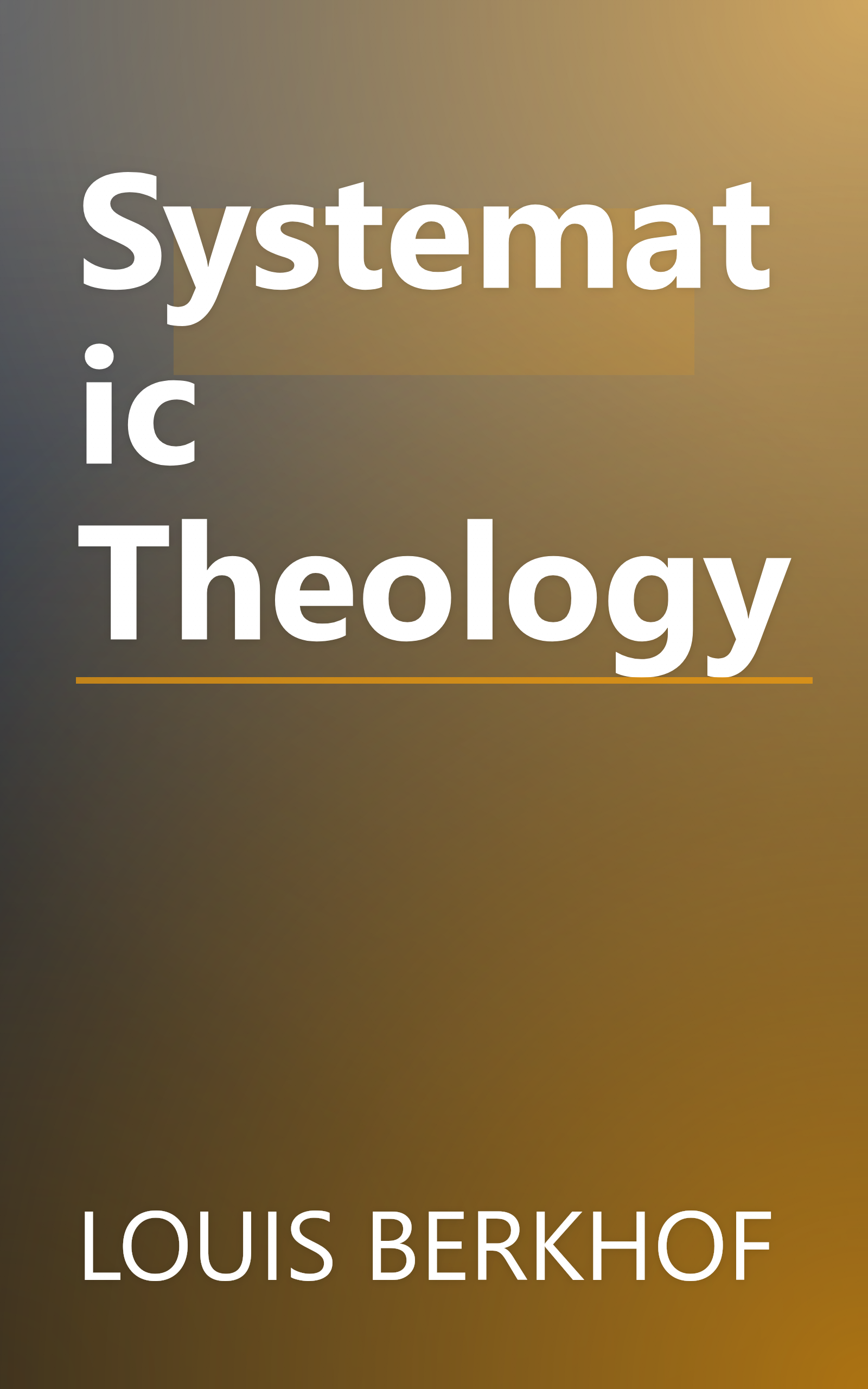 Systematic Theology book cover