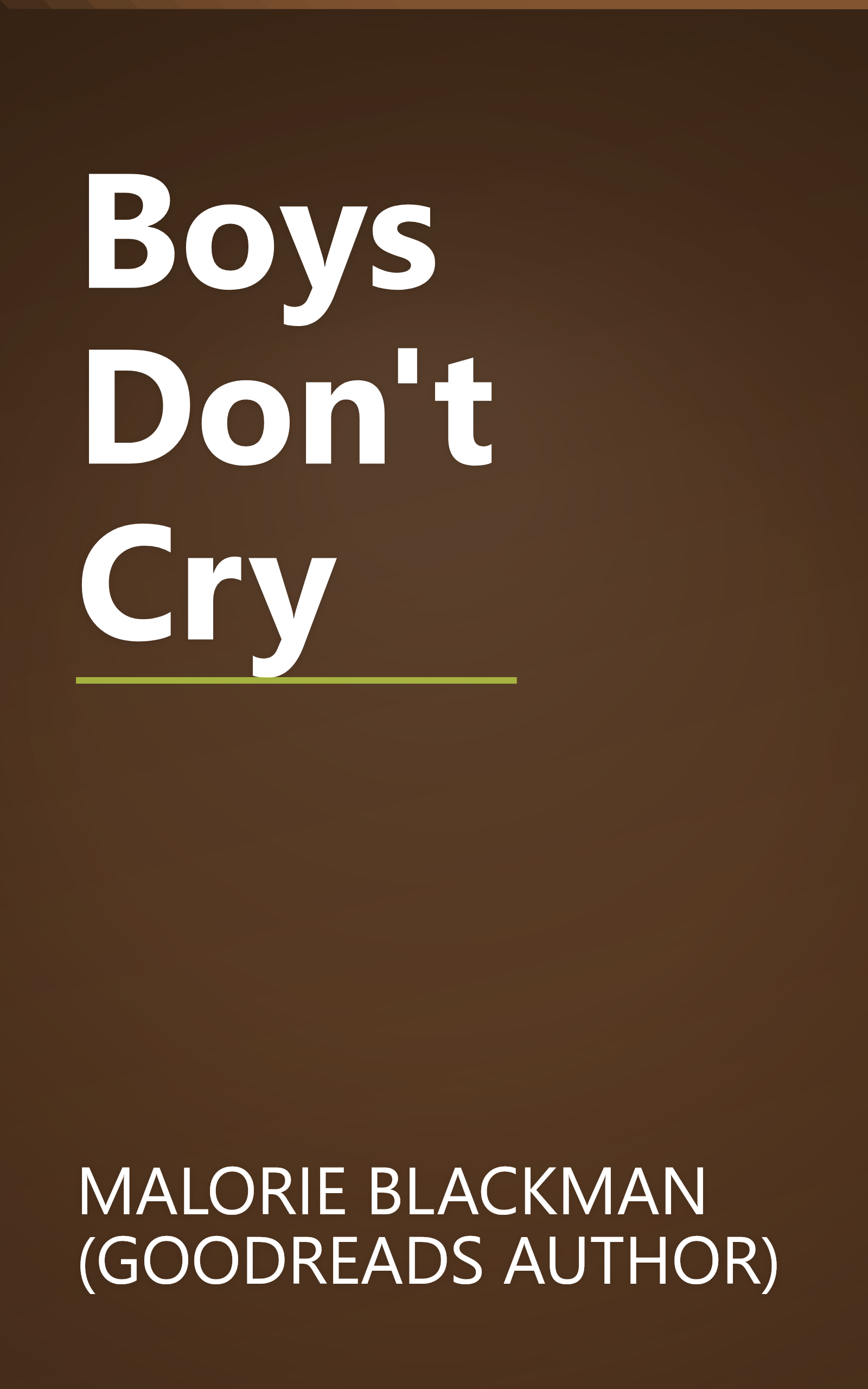 Boys Don't Cry book cover