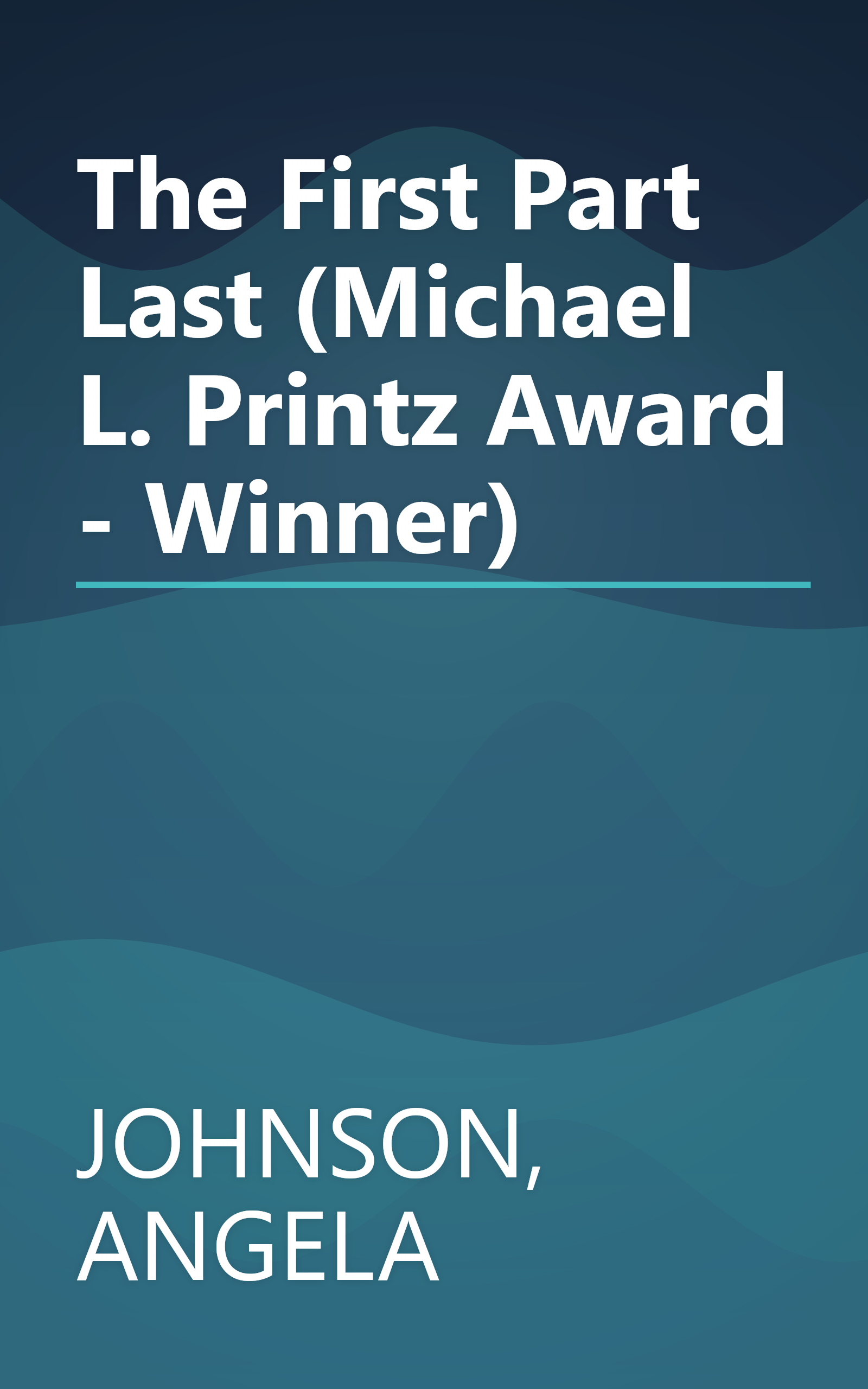 The First Part Last (Michael L. Printz Award - Winner) book cover