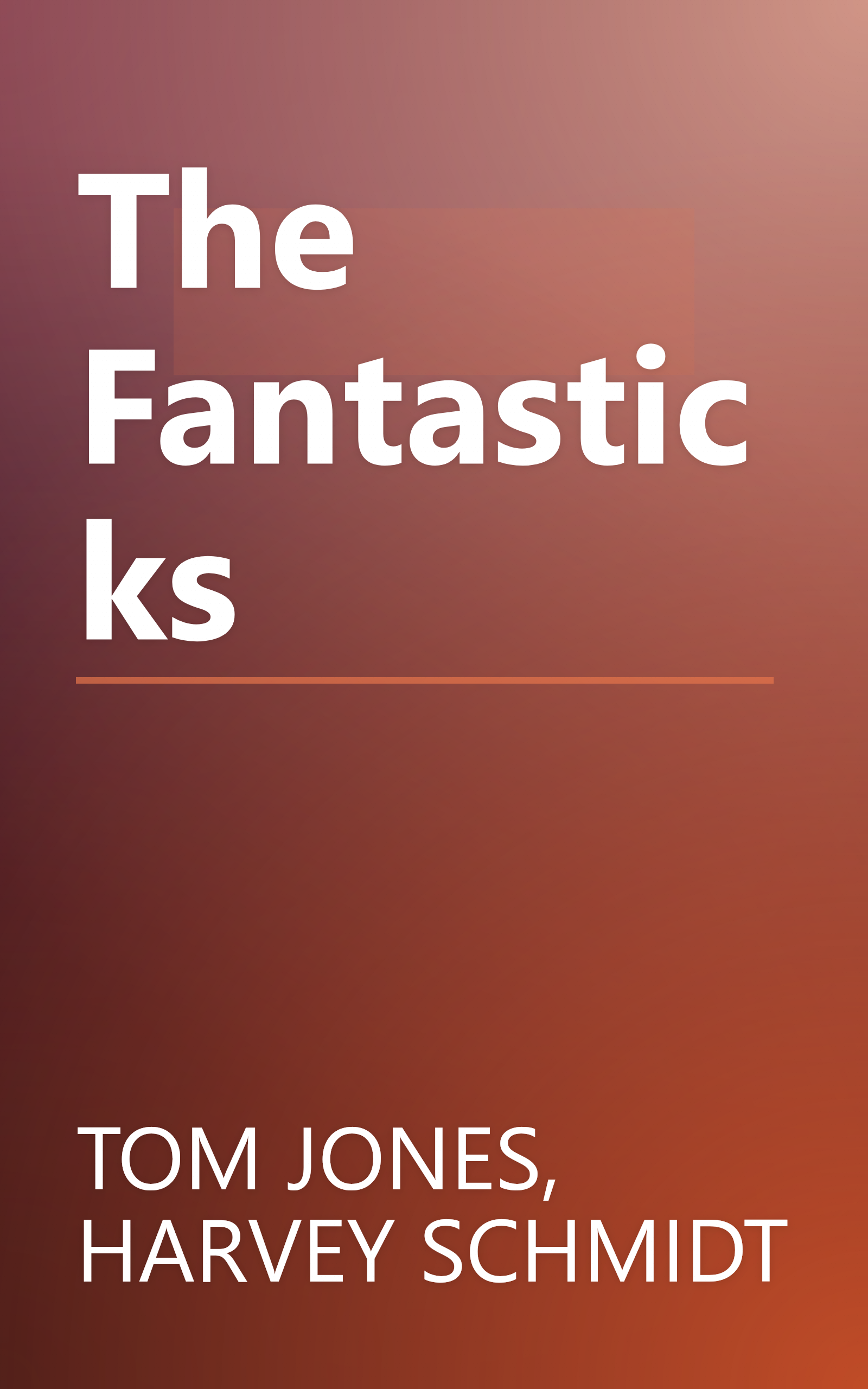 The Fantasticks book cover