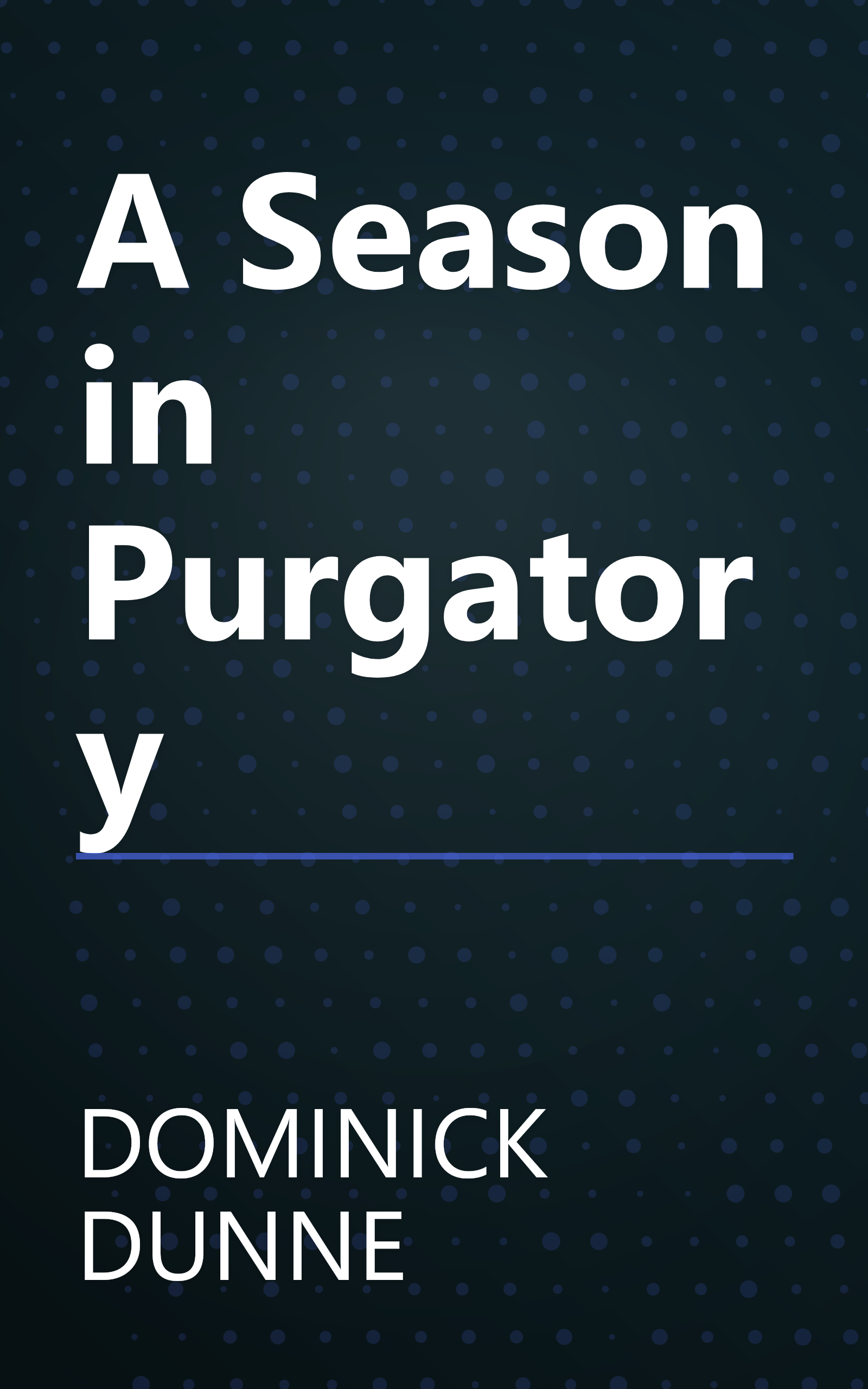 A Season in Purgatory book cover