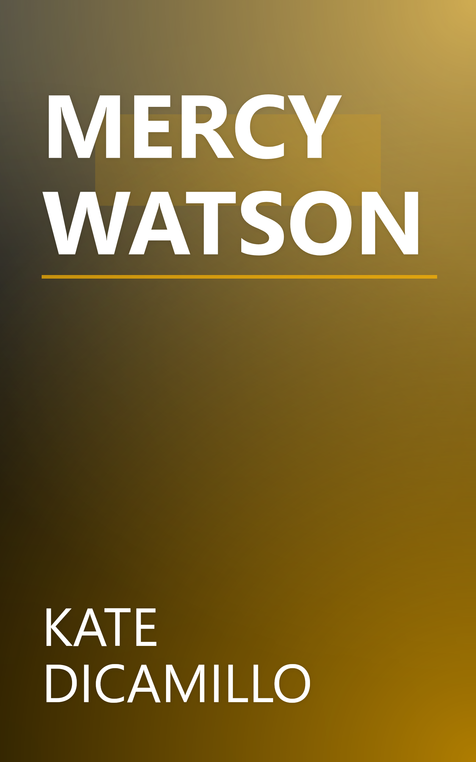 MERCY WATSON book cover