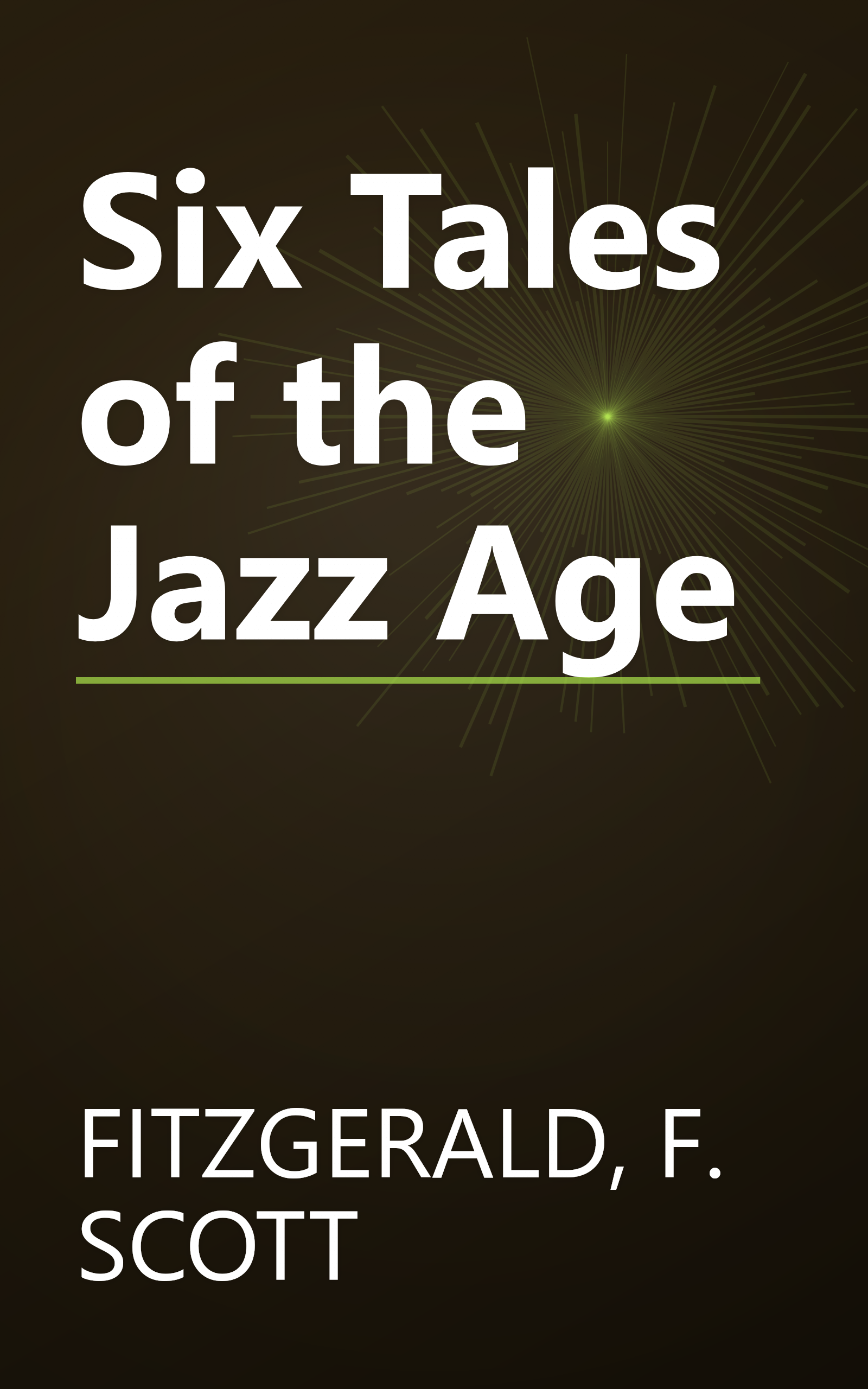 Six Tales of the Jazz Age book cover