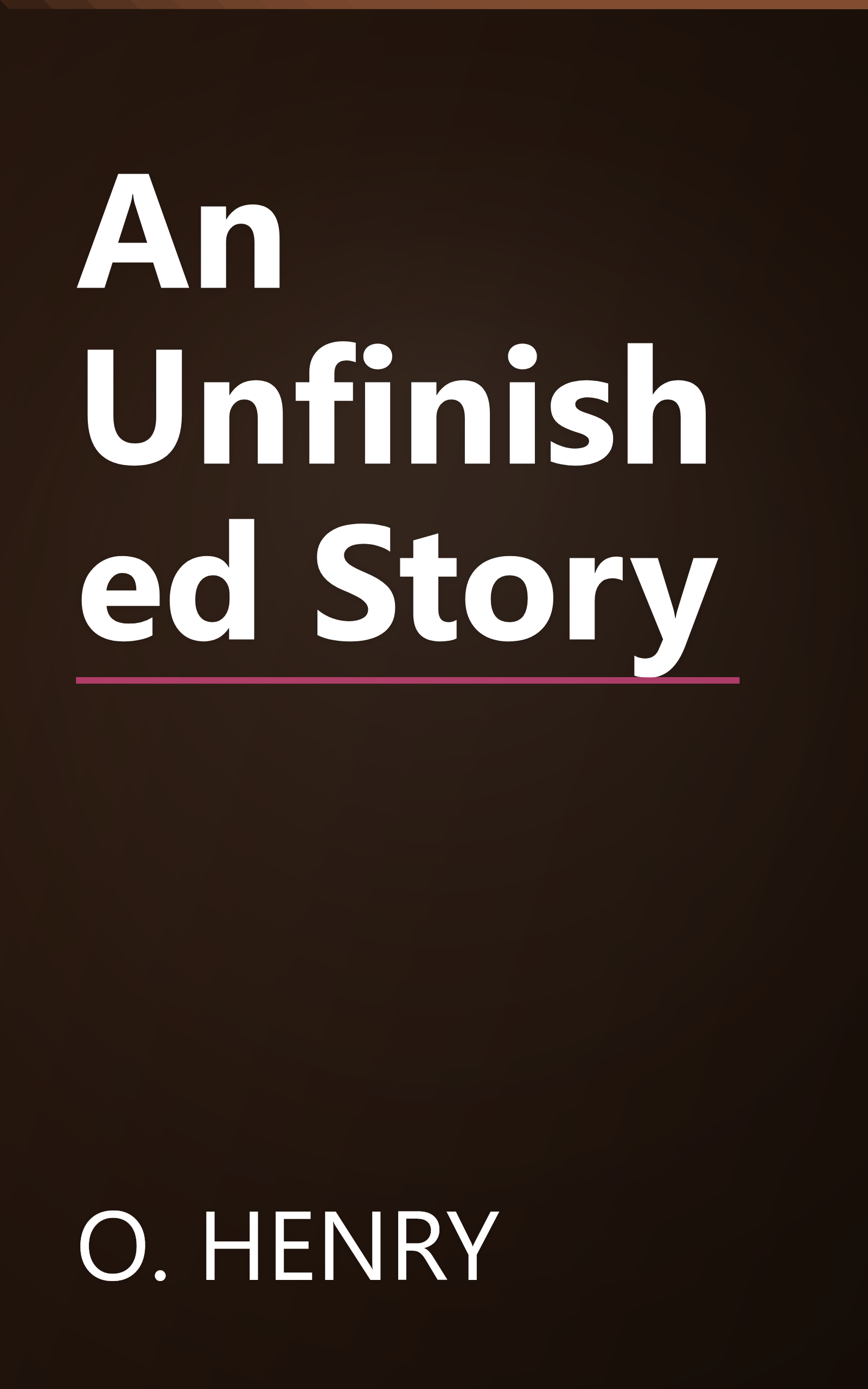 An Unfinished Story book cover