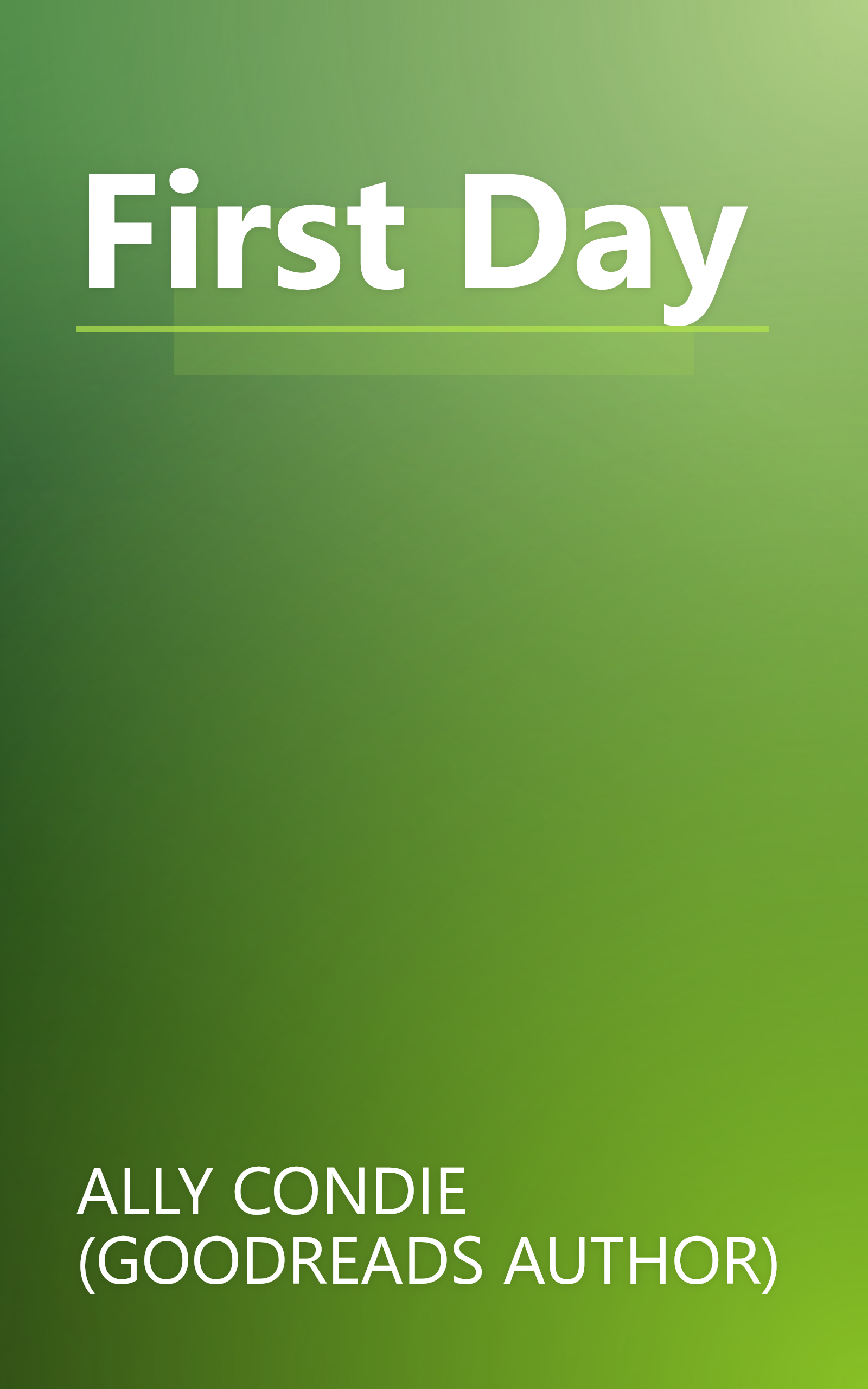 First Day book cover