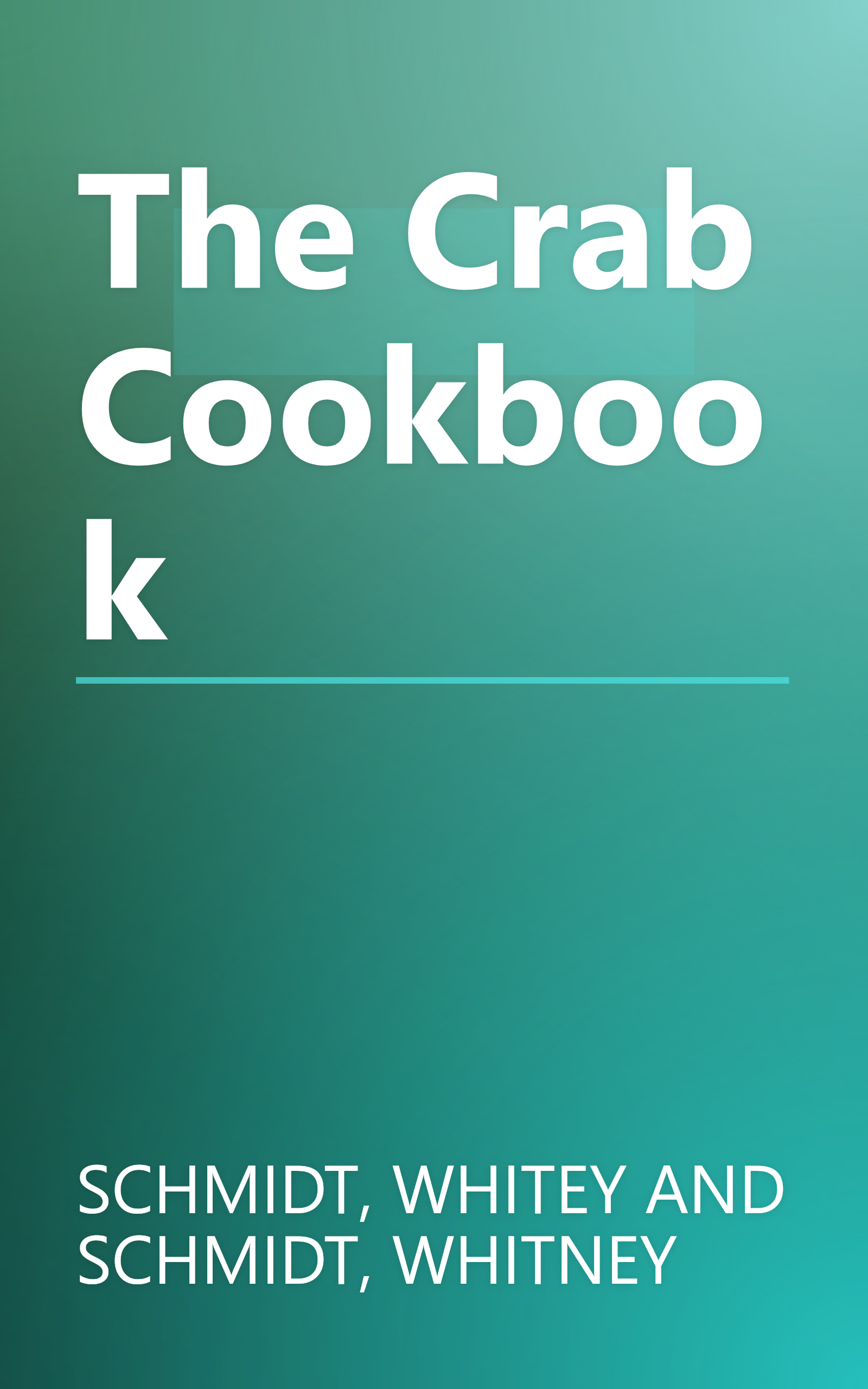 The Crab Cookbook book cover
