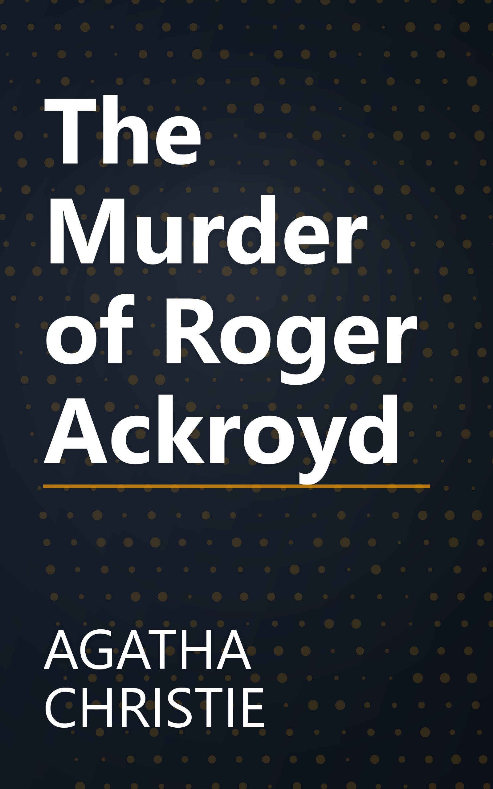 The Murder of Roger Ackroyd book cover