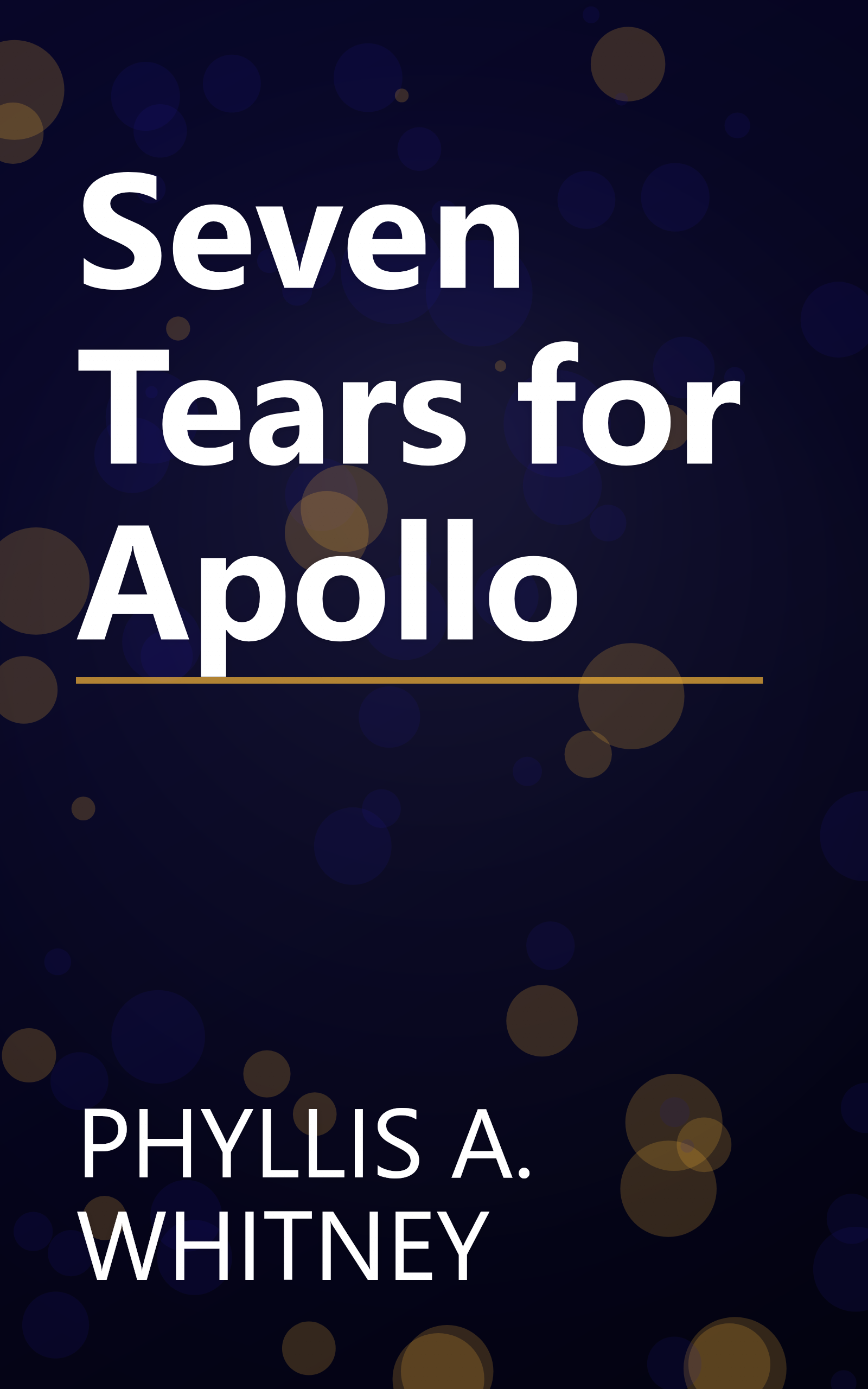 Seven Tears for Apollo book cover