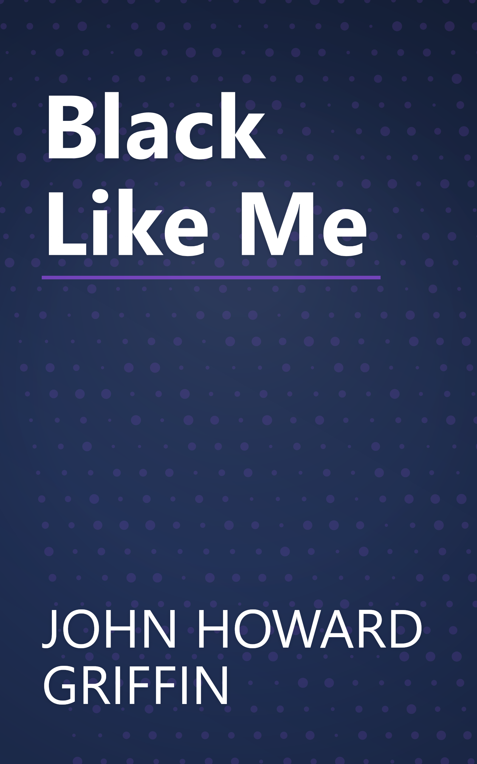 Black Like Me book cover
