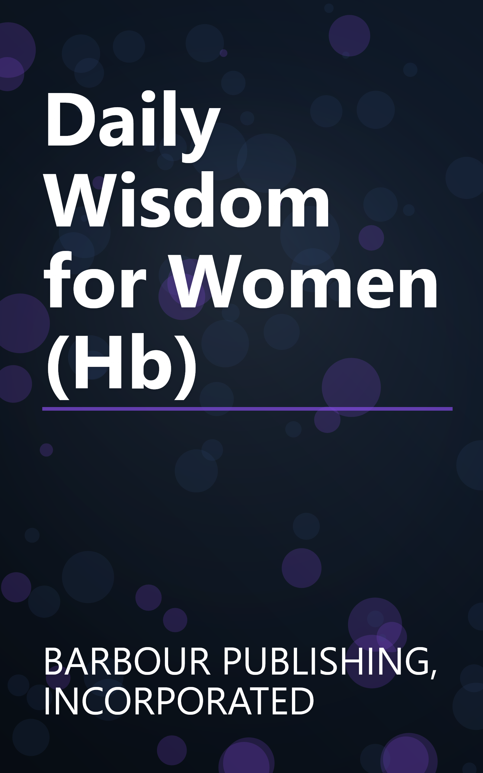 Daily Wisdom for Women (Hb) book cover