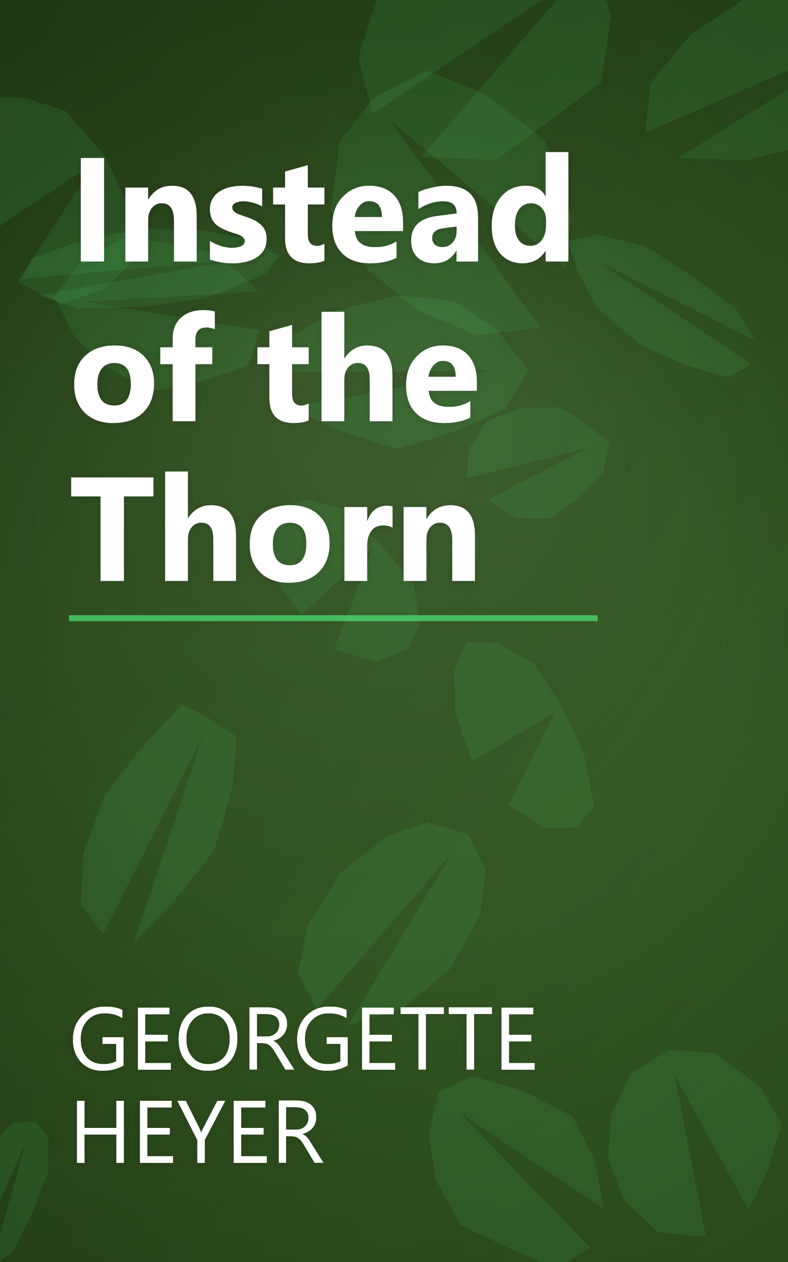 Instead of the Thorn book cover