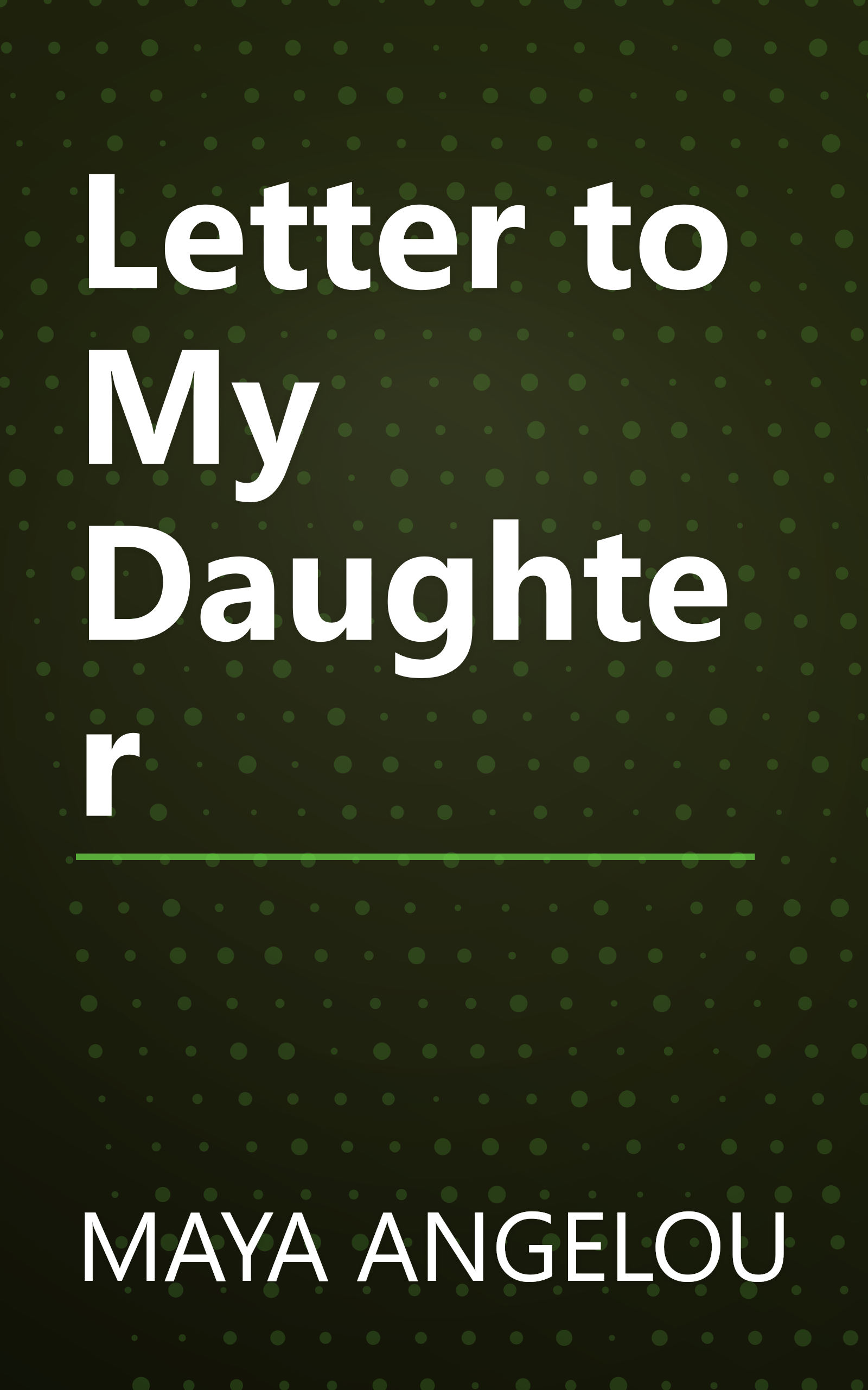 Letter to My Daughter book cover