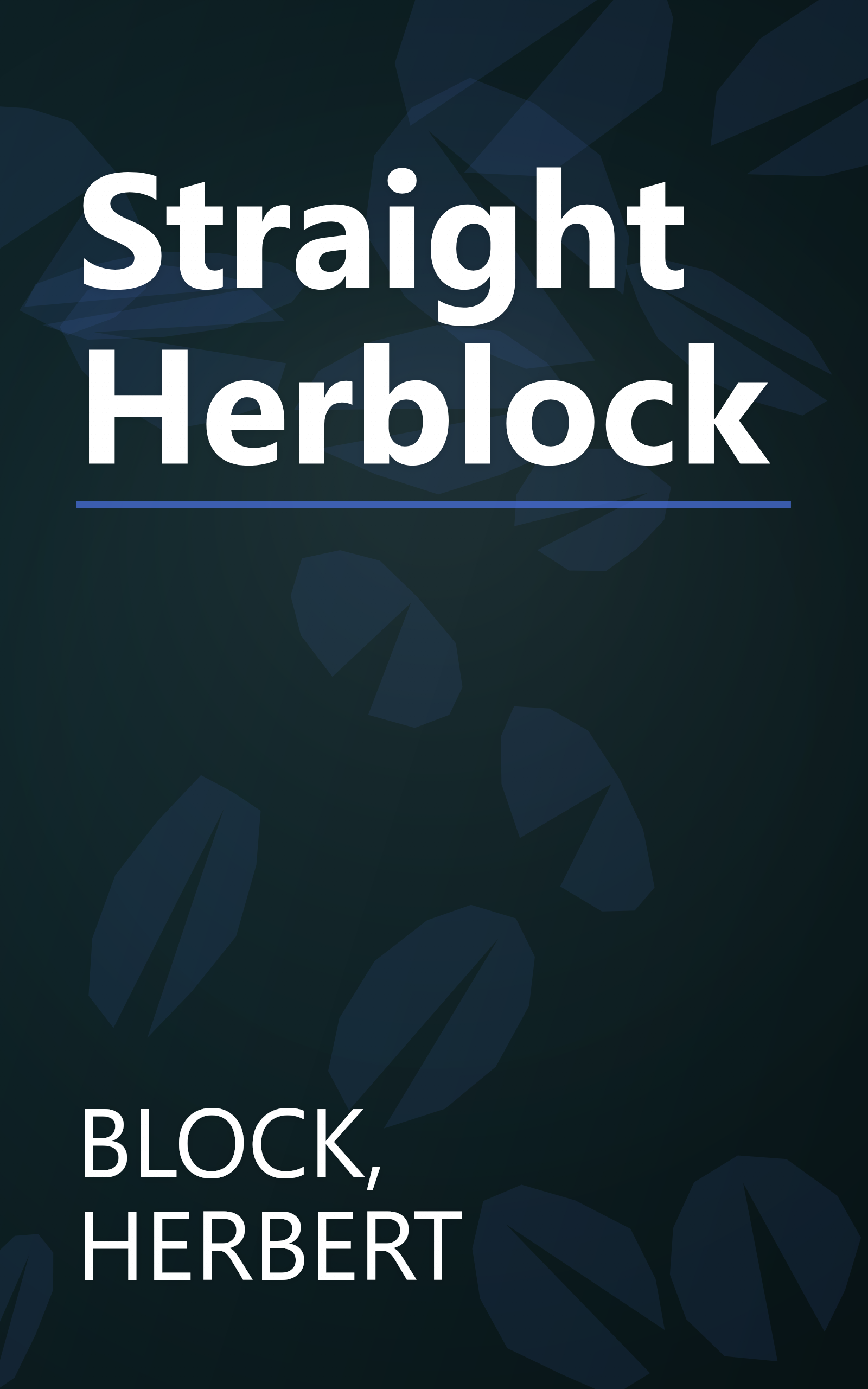 Straight Herblock book cover